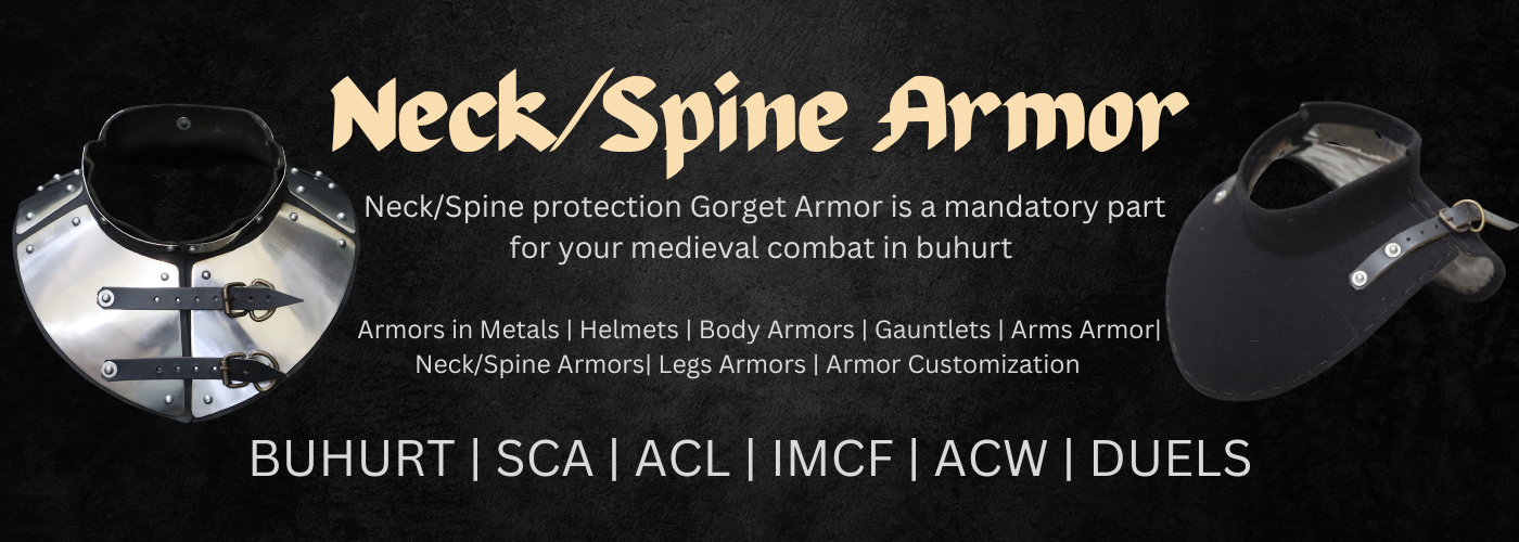 medieval neck armour gorget — Honour Kraft