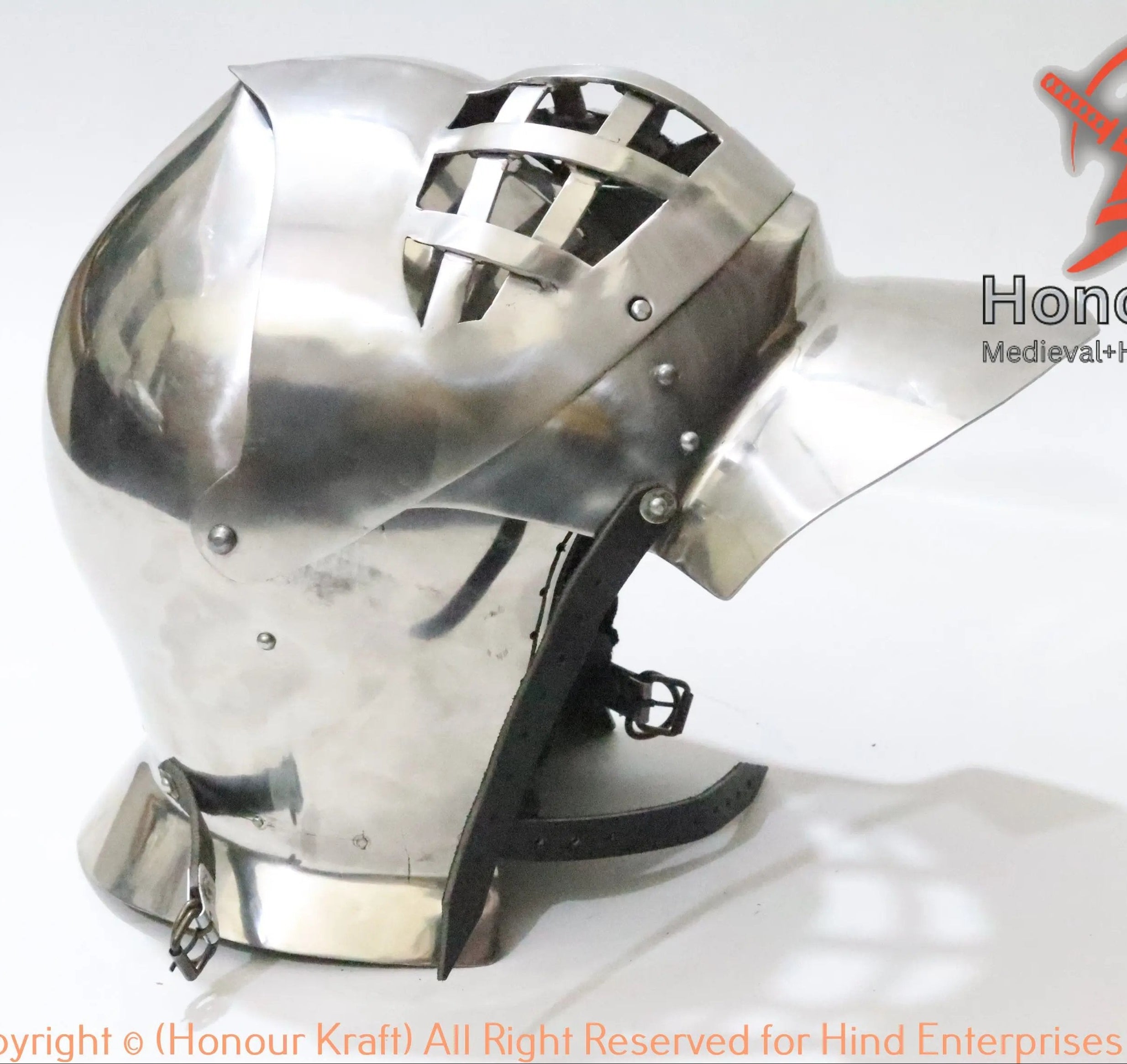 Bascinet Grand Victor Helmet for Buhurt – Combat Ready HMB Armor ...