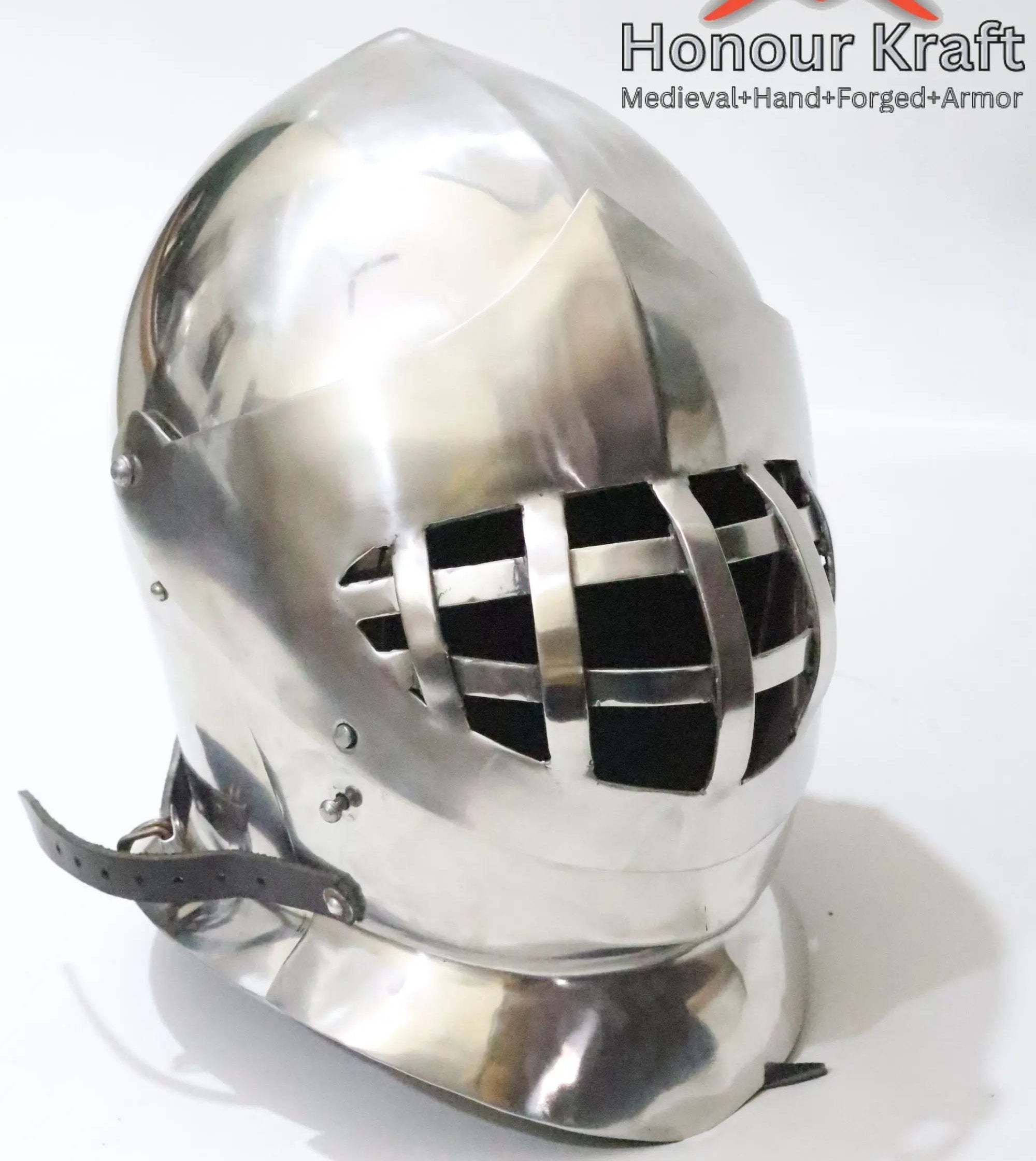 Bascinet Grand Victor Helmet – Buhurt & HMB Combat Ready — Honour Kraft