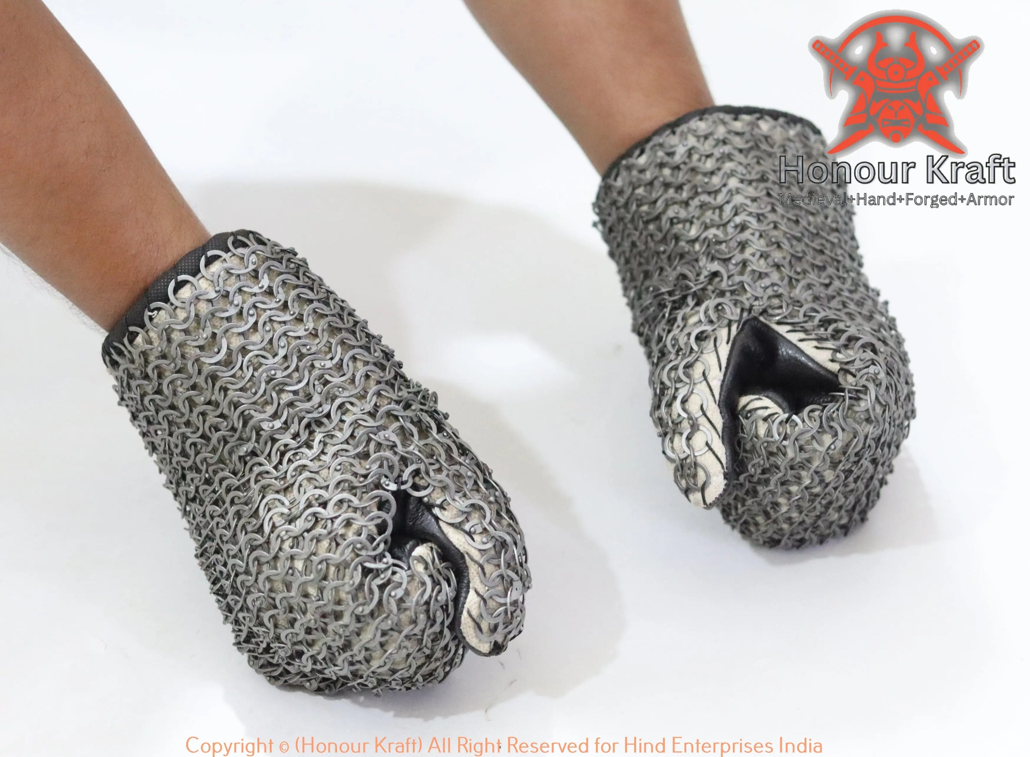 Chainmail Mitten Gloves Armor — Honour Kraft