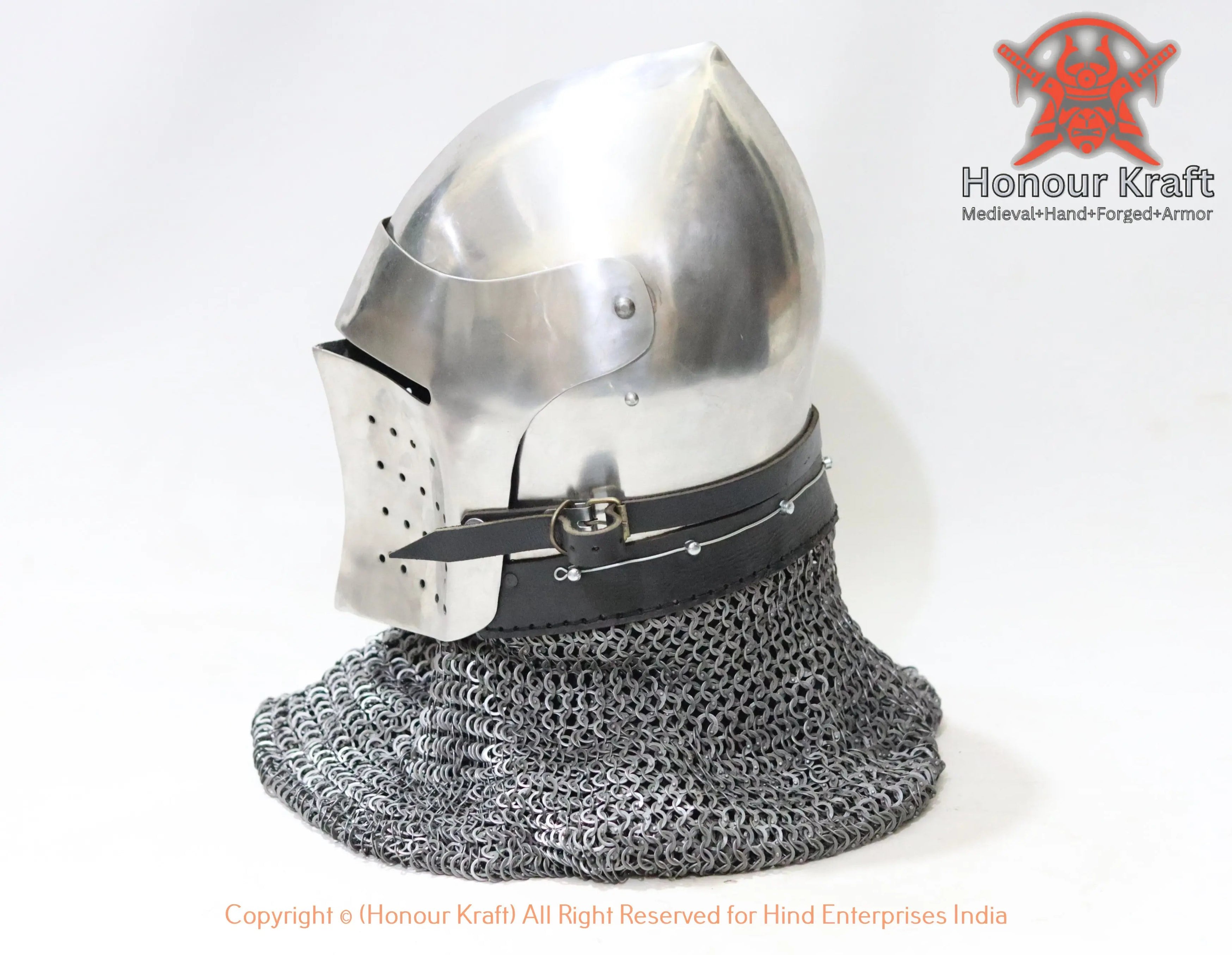 Bascinet Italian Helmet Armor type 1 — Honour Kraft