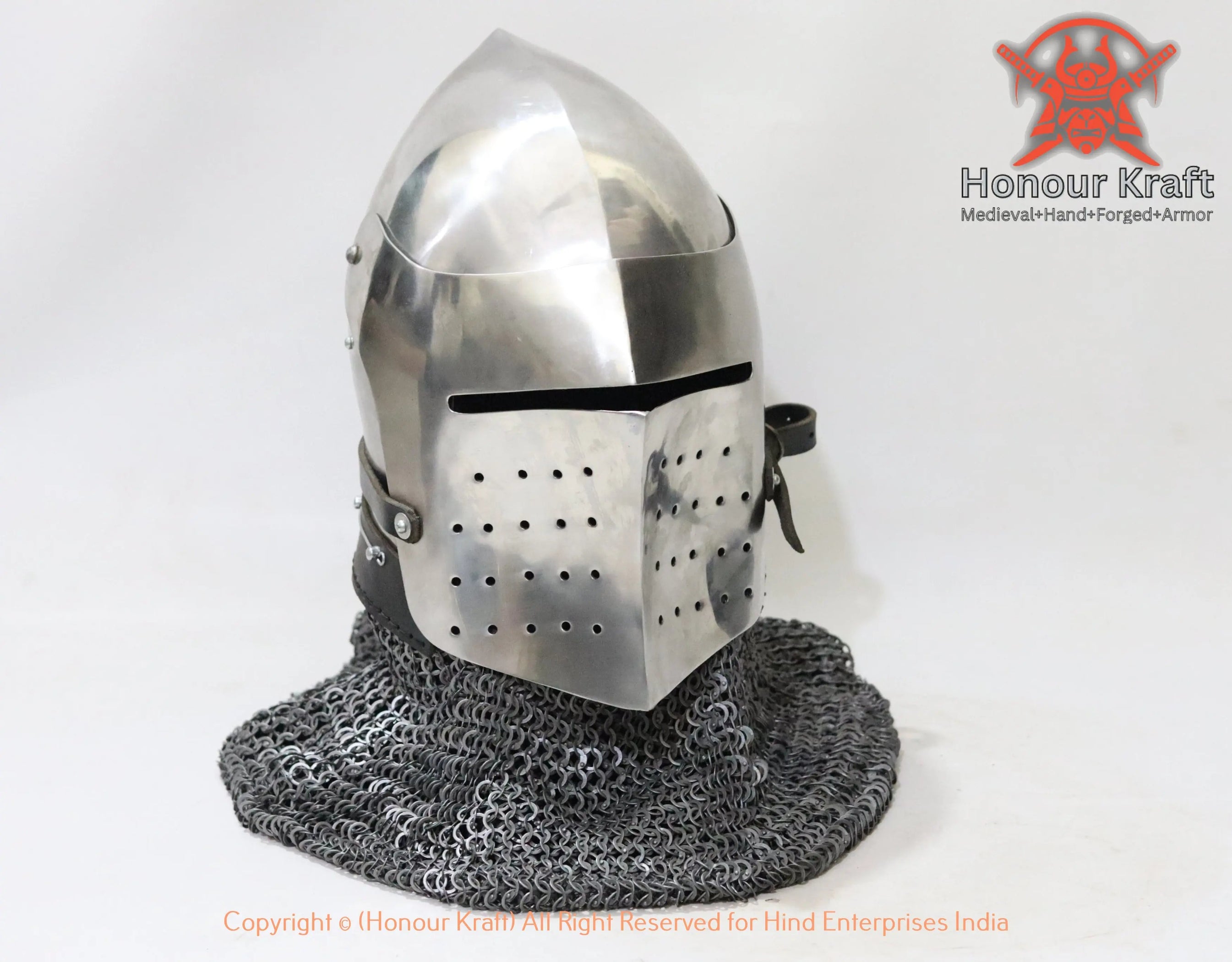Bascinet Italian Helmet Armor type 1 — Honour Kraft