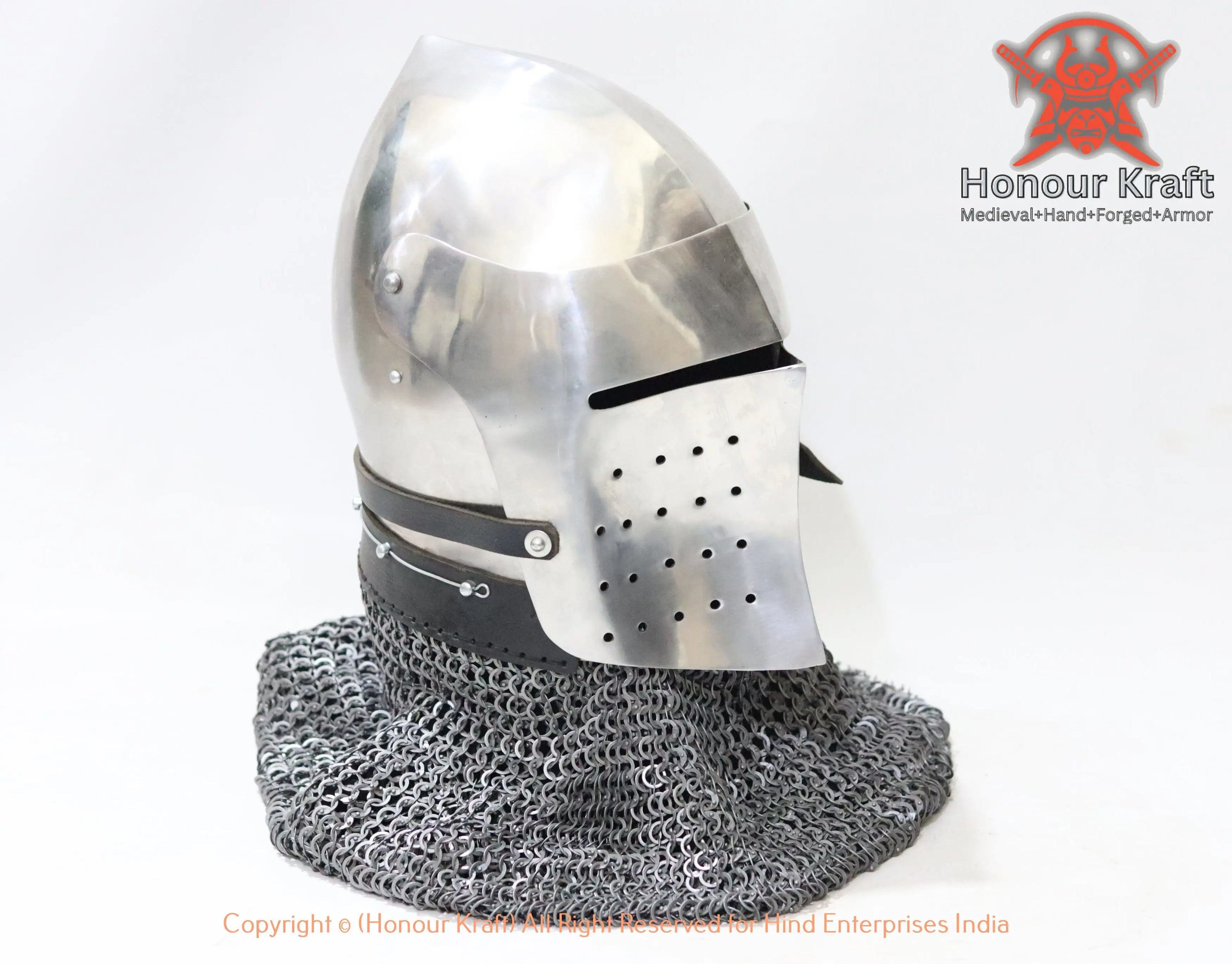 Bascinet Italian Helmet Armor type 1 — Honour Kraft