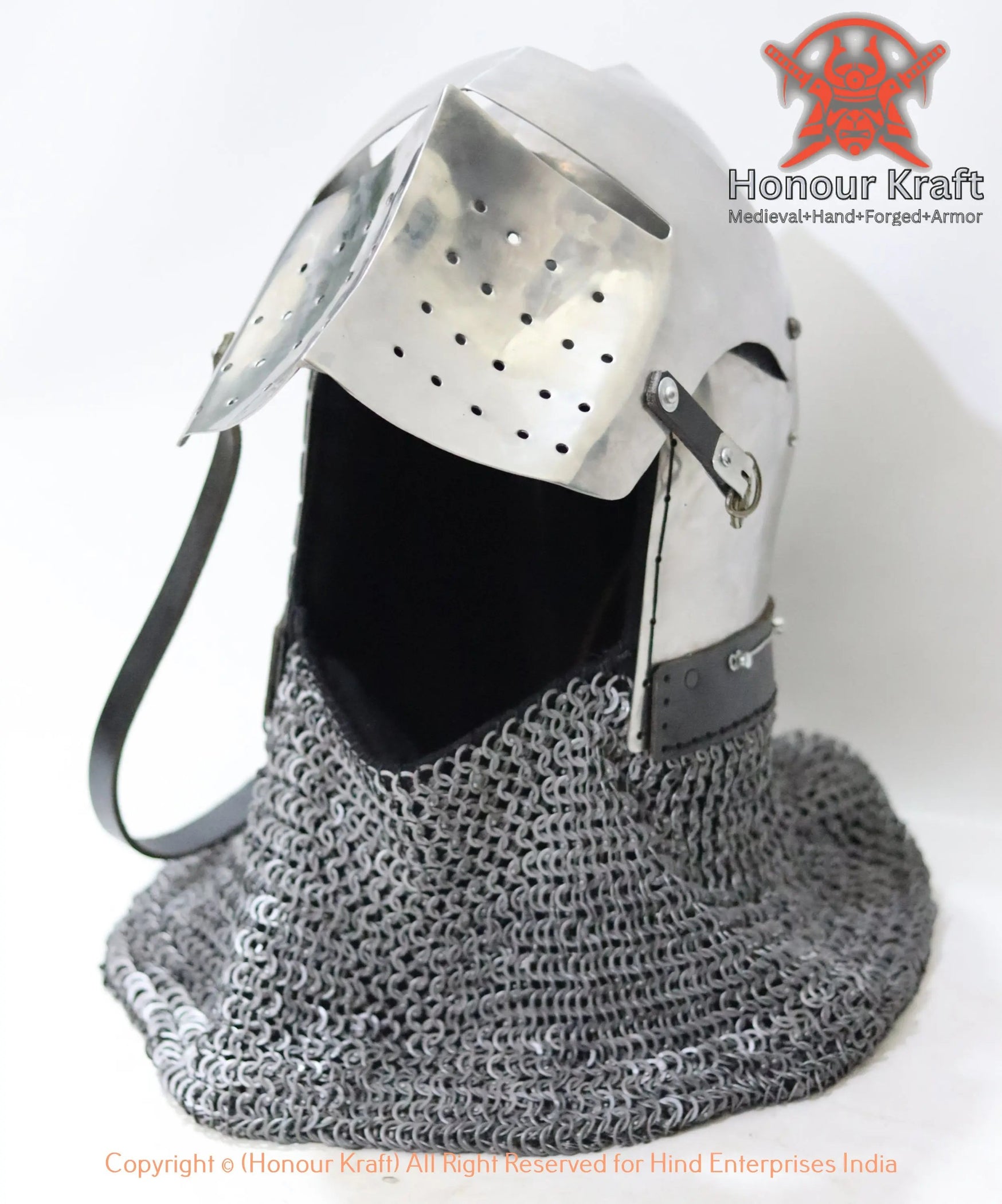 Bascinet Italian Helmet Armor type 1 — Honour Kraft