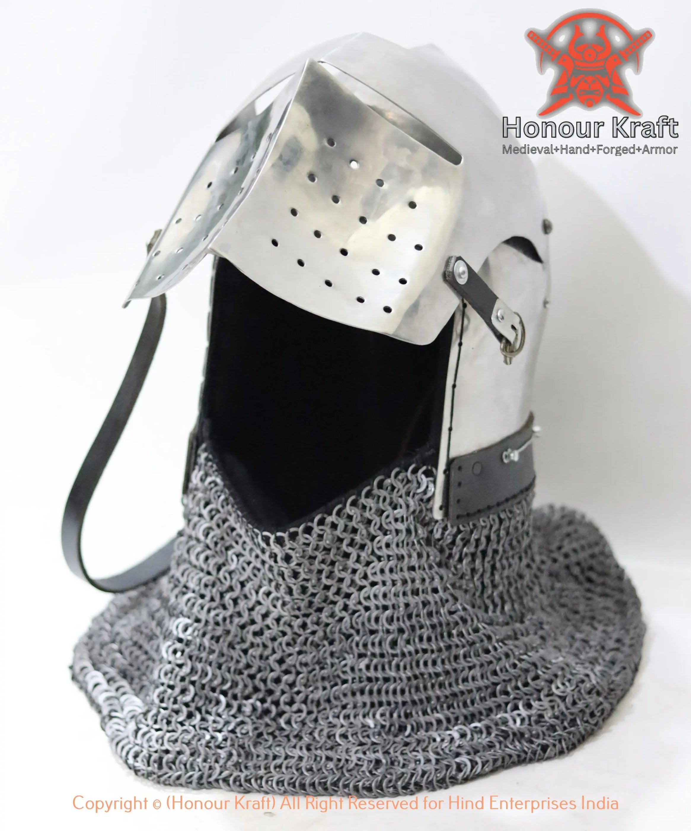 Bascinet Italian Helmet Armor type 1 — Honour Kraft