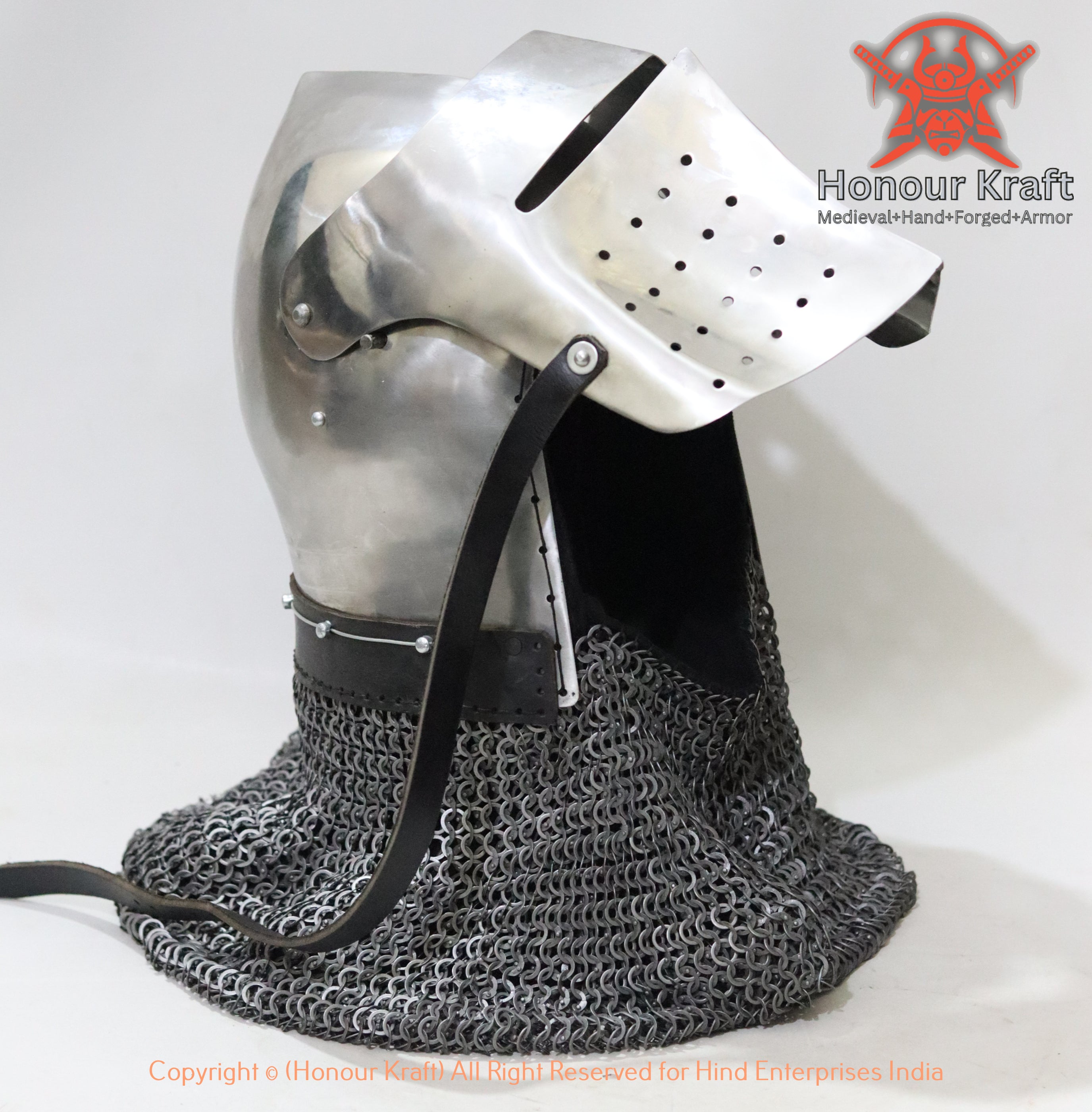 Bascinet Italian Helmet Armor type 1 — Honour Kraft