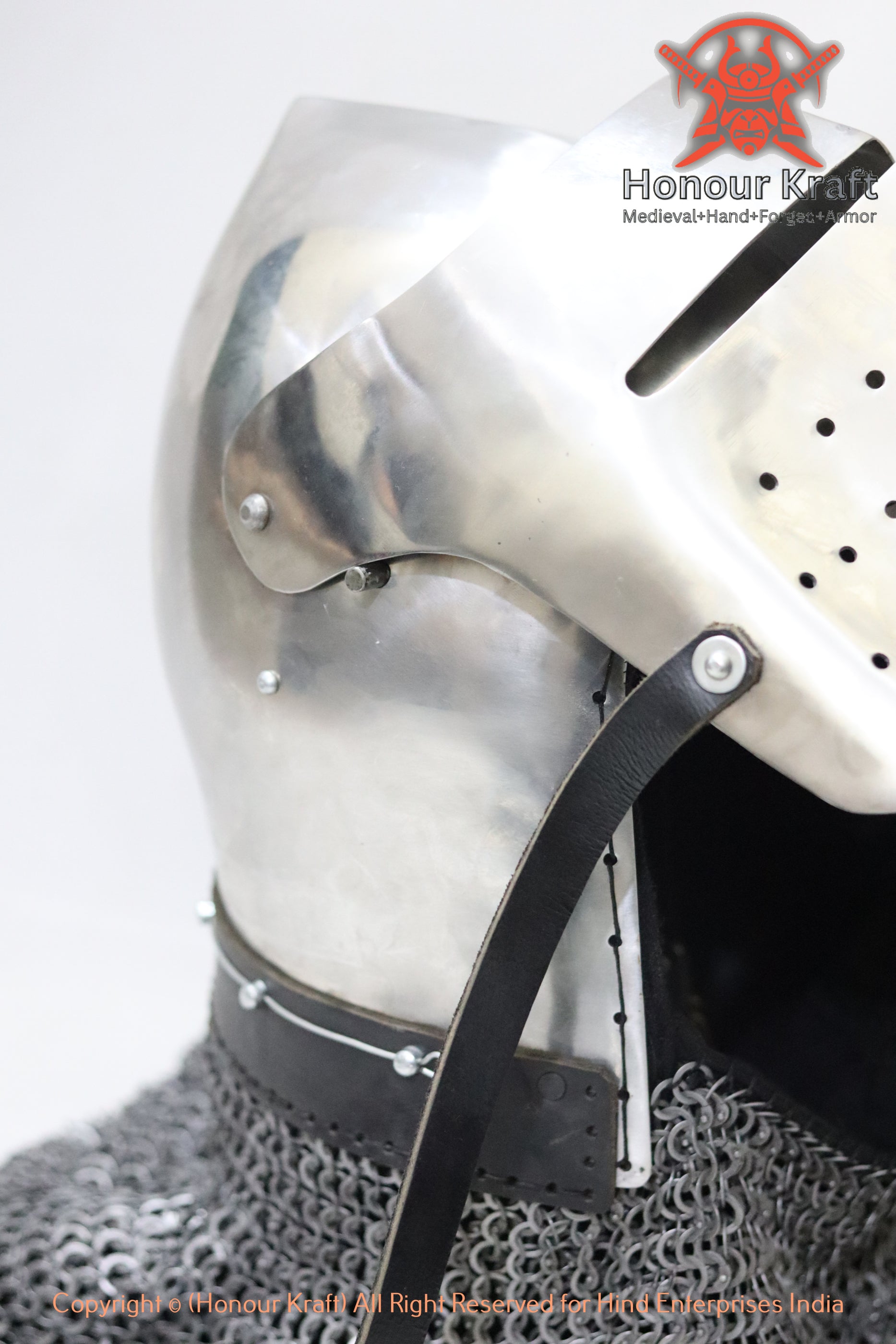 Bascinet Italian Helmet Armor type 1 — Honour Kraft