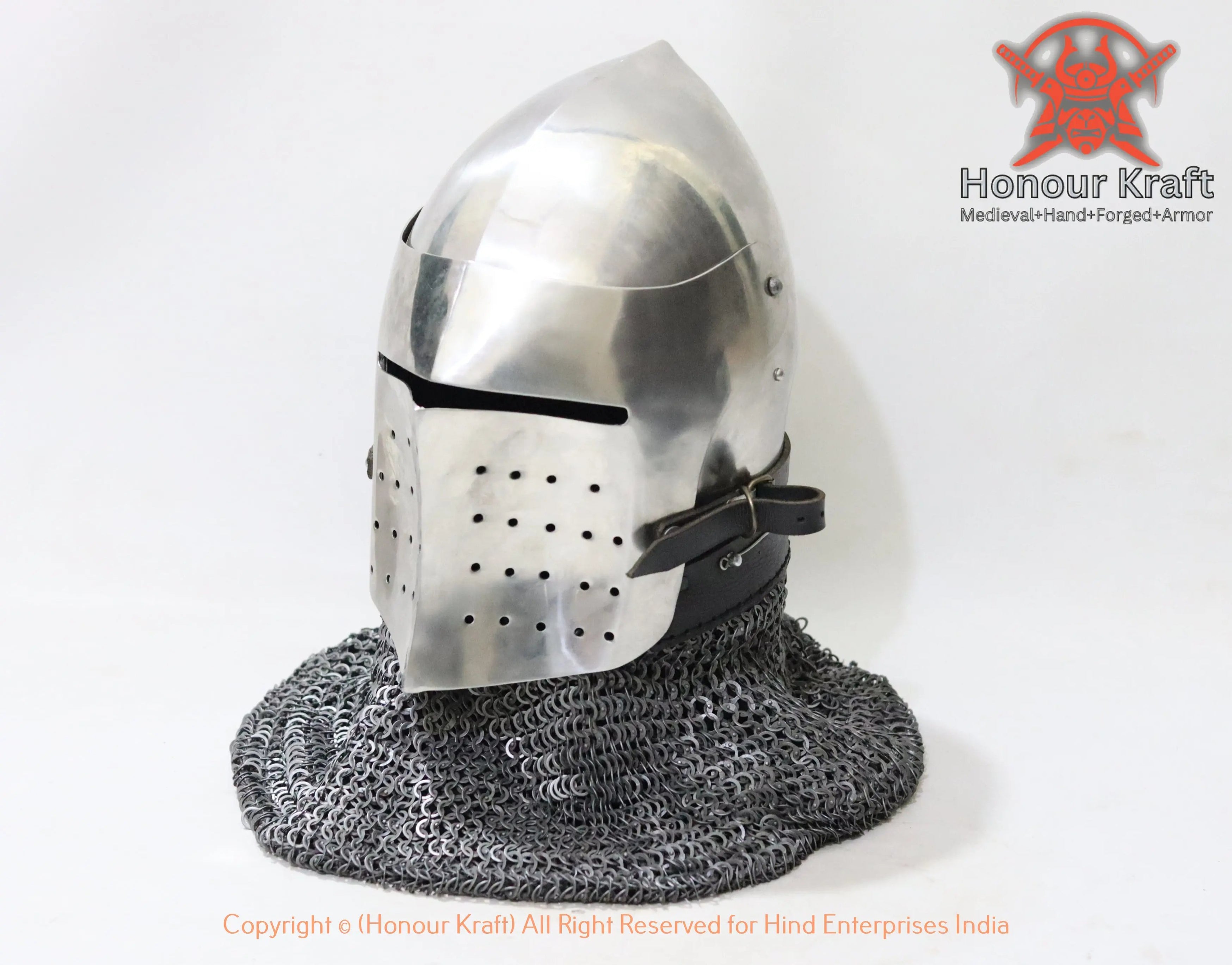 Bascinet Italian Helmet Armor type 1 — Honour Kraft