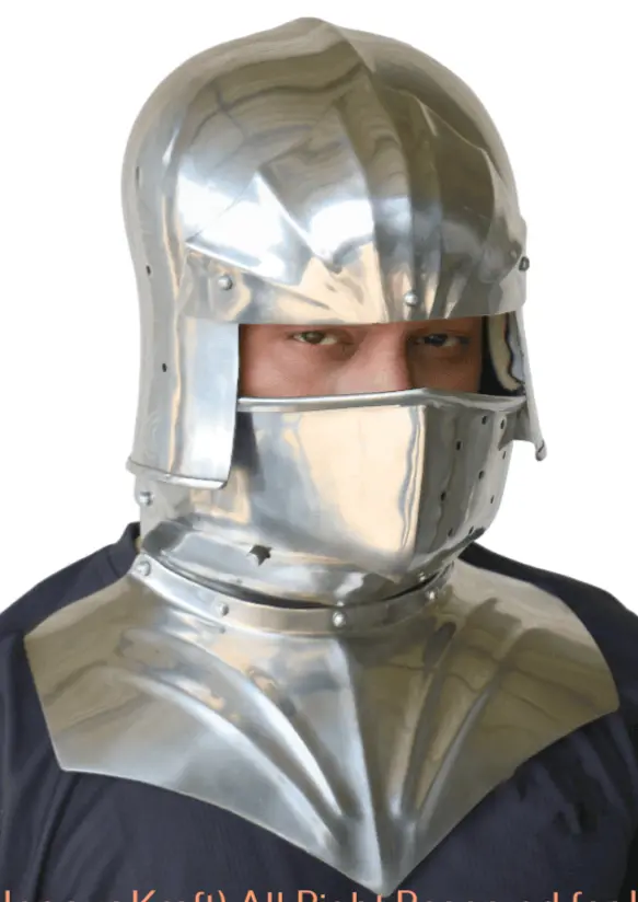 Italian sallet helmet with bevor type-1 - Honour Kraft