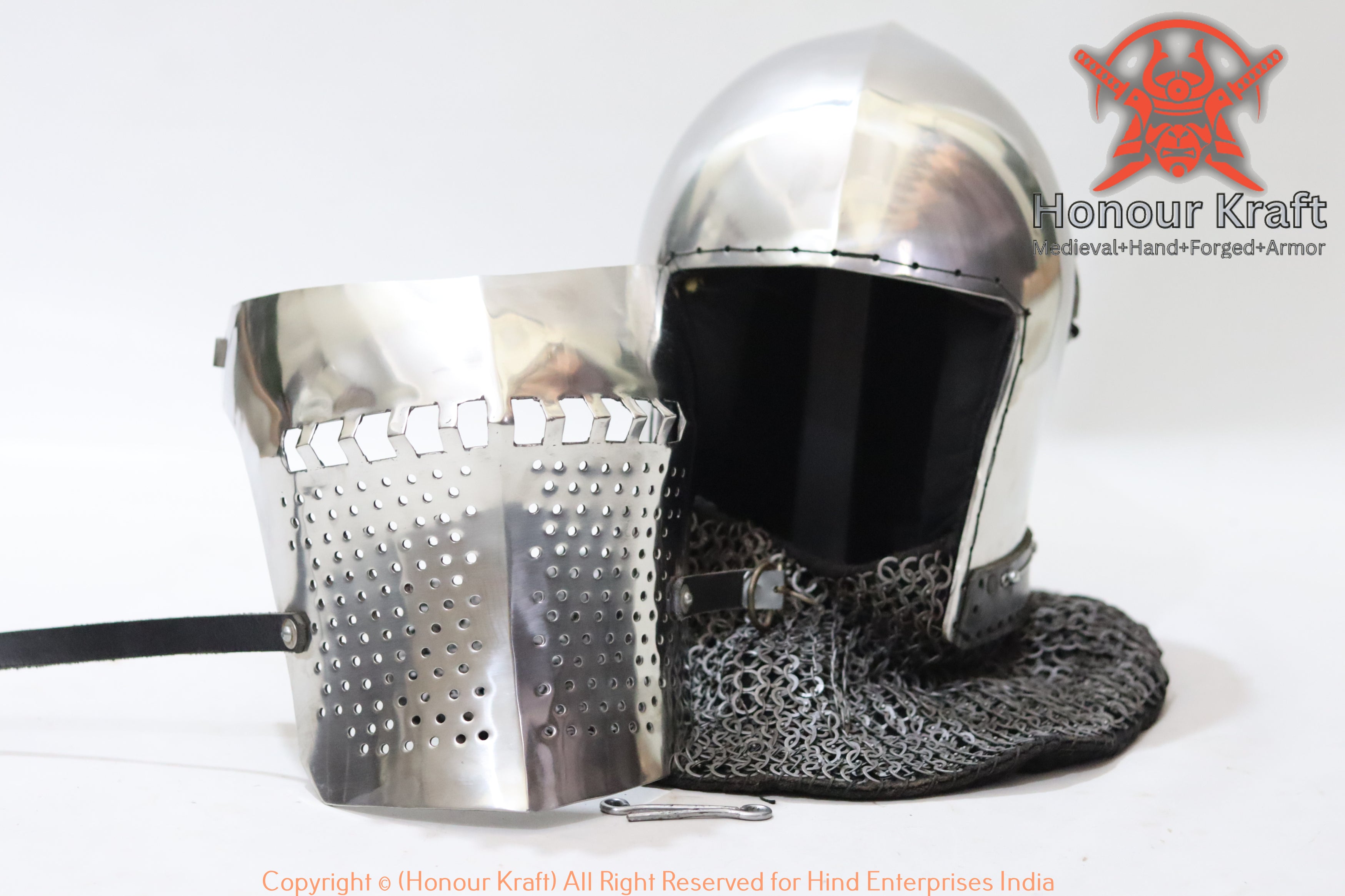 Spoleto Helmet for Buhurt/Behourd Combat - Bascinet with Visor Spoleto ...