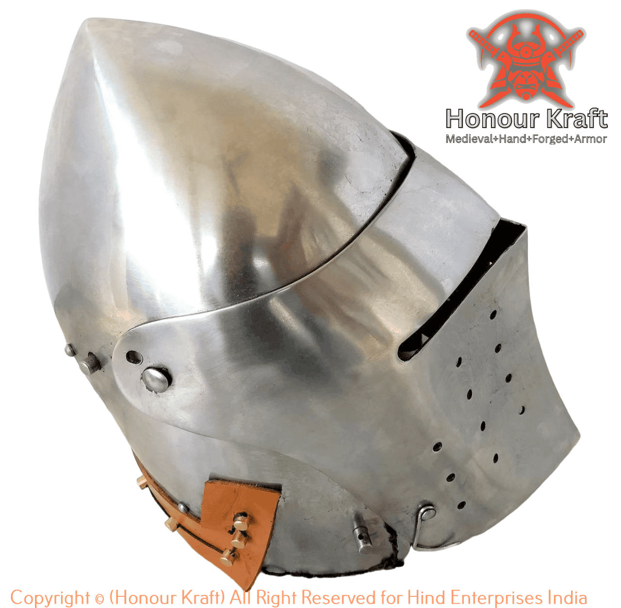 Bascinet Italian Helmet Armor — Honour Kraft