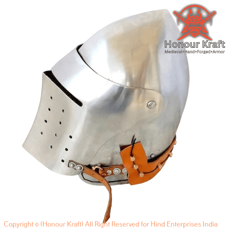 Bascinet Italian Helmet Armor — Honour Kraft