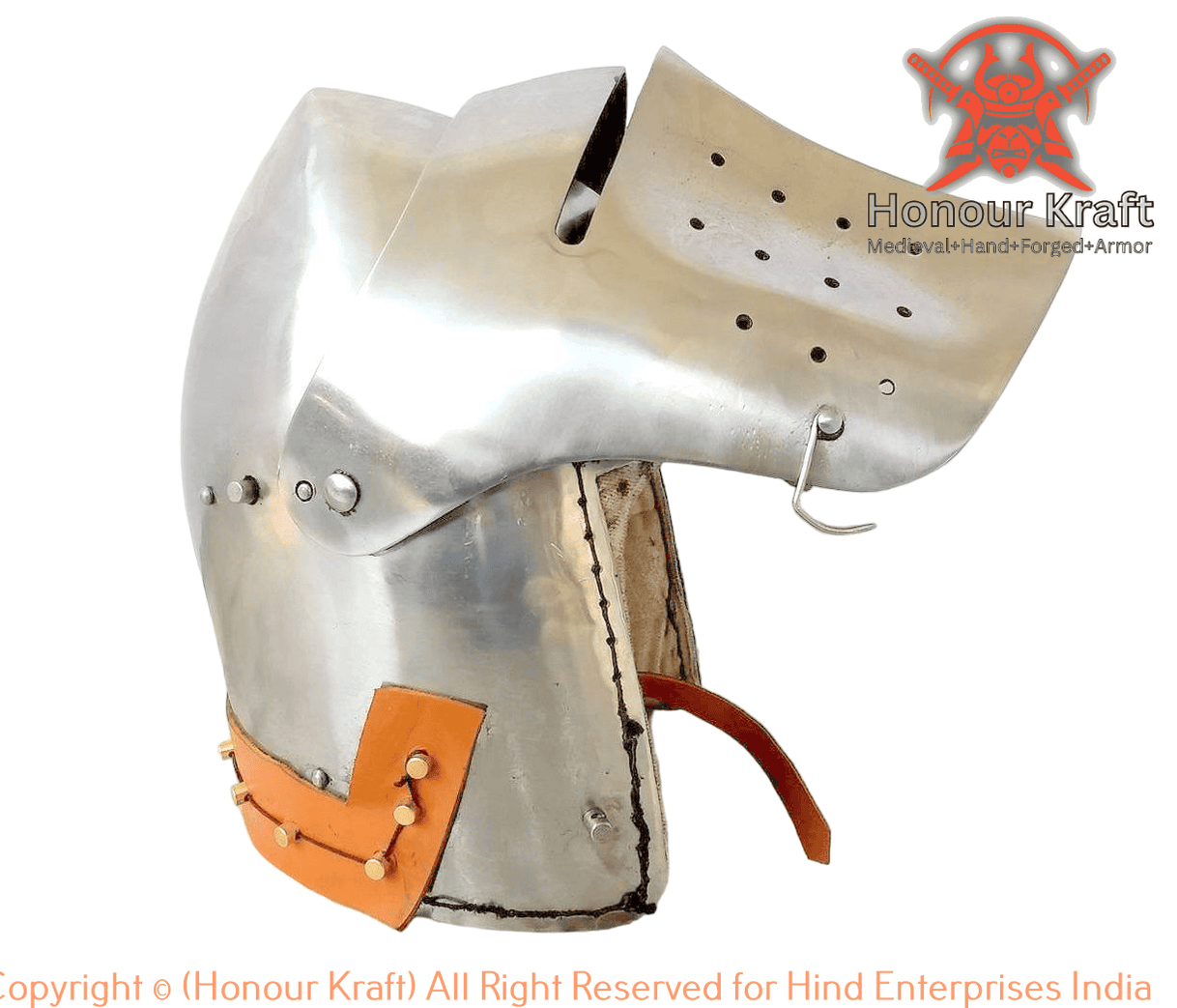 Bascinet Italian Helmet Armor — Honour Kraft