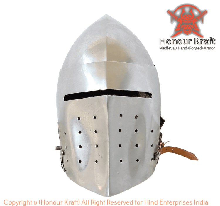 Bascinet Italian Helmet Armor — Honour Kraft