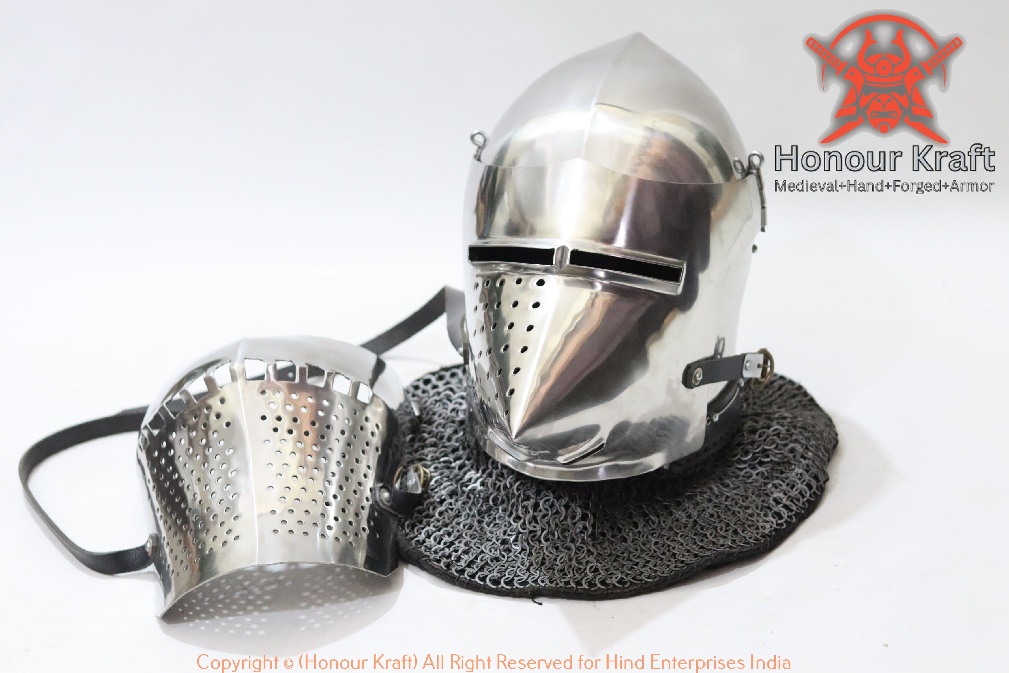 Versatile Buhurt Helmet Armor for HMB & Medieval MMA Combat with Dual ...