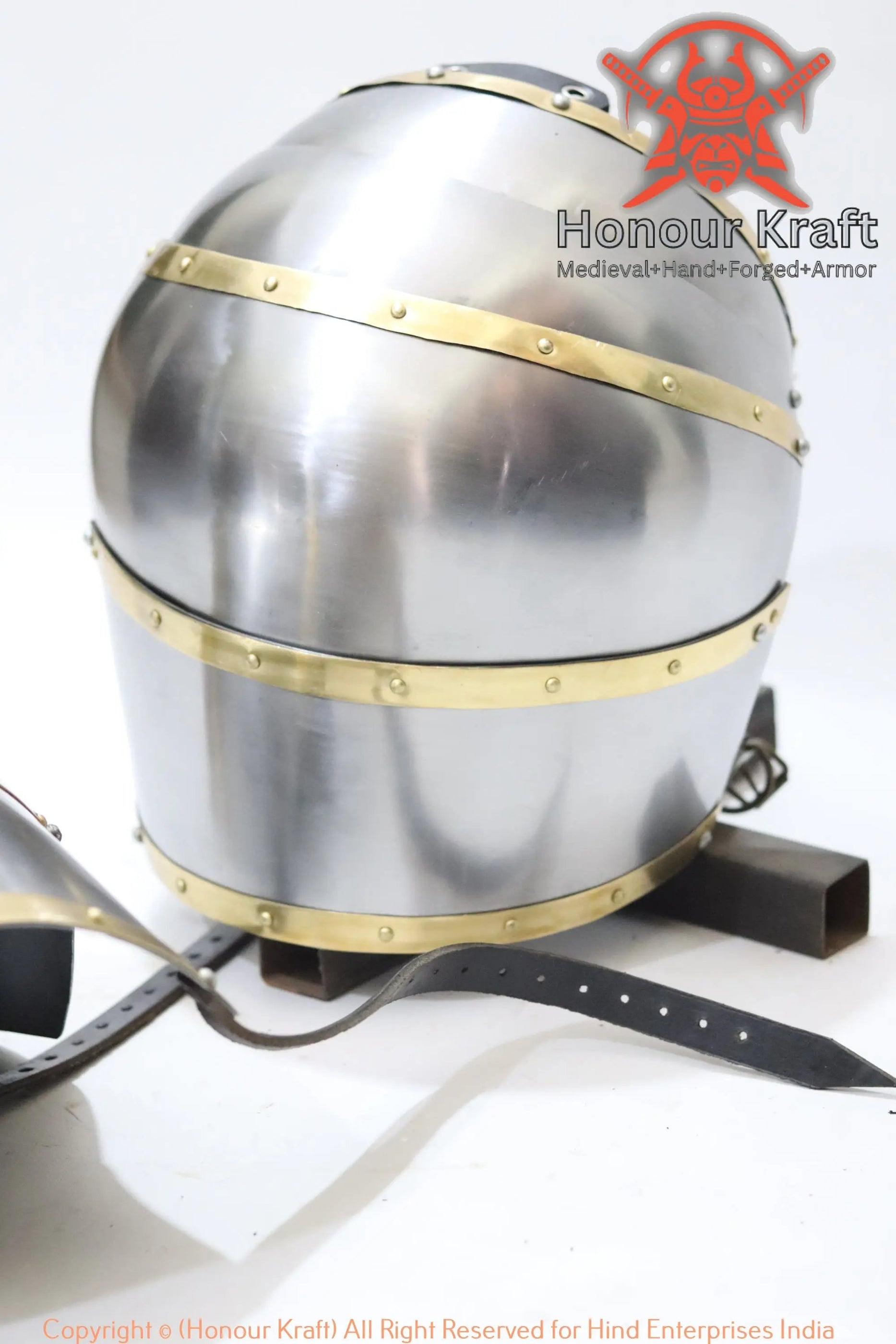 Plate Shoulders for buhurt with brass trimmed — Honour Kraft