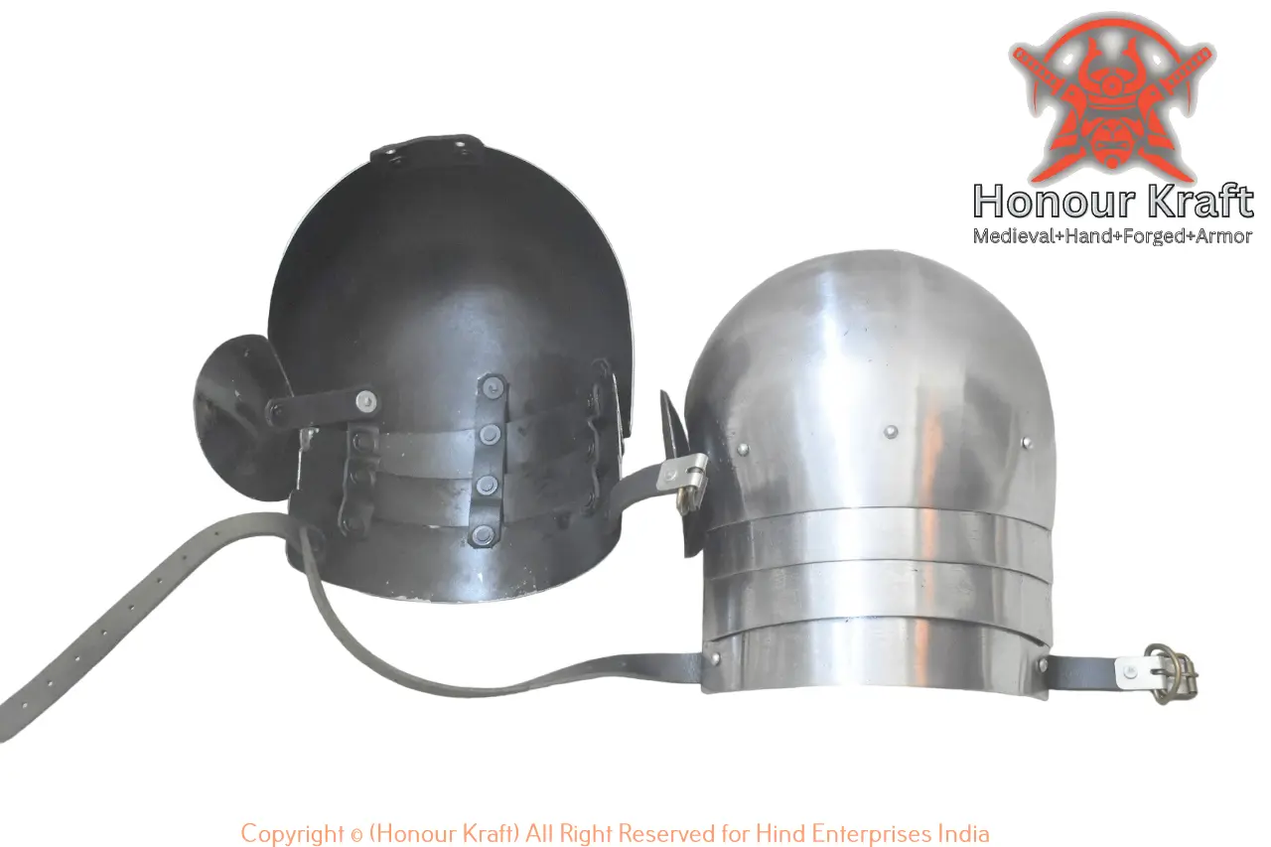 Steel pauldron 15th century Shoulder Armor with Rondell — Honour Kraft
