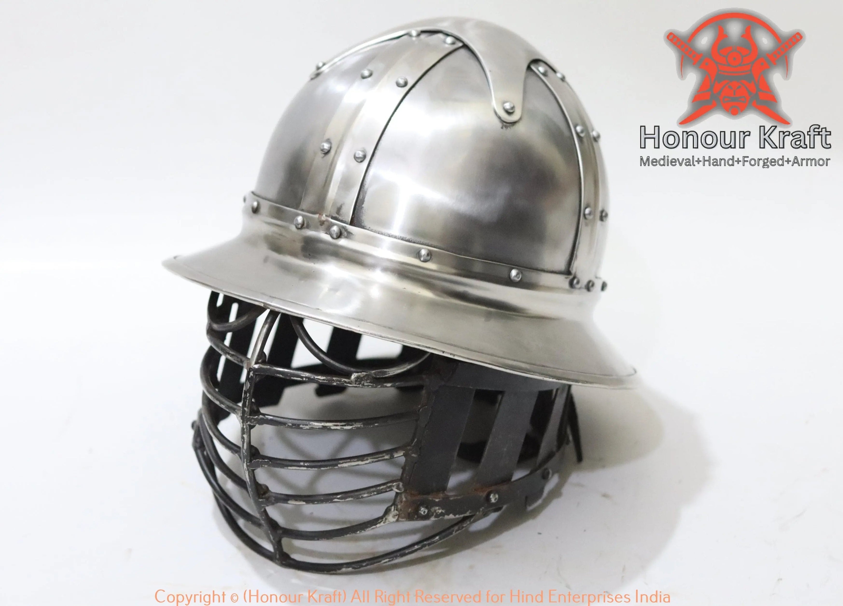 Medieval Kettle Helmet Armor for SCA Combat – Custom Made, Durable Ste ...