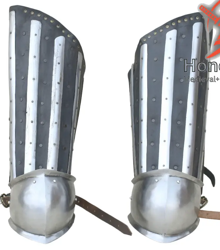 Leg Armor medieval steel leg armor for buhurt — Honour Kraft