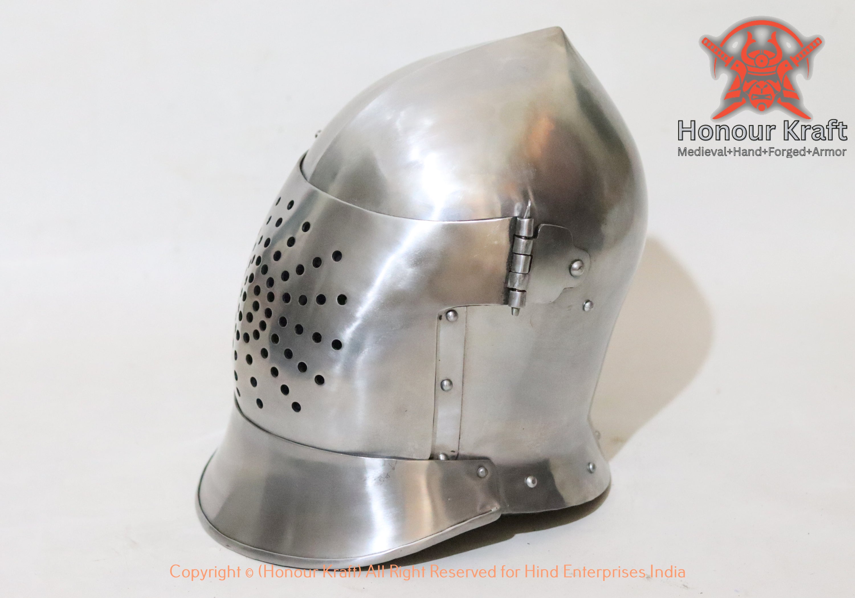 Great Bascinet Helmet for Buhurt | Medieval Combat Armor — Honour Kraft
