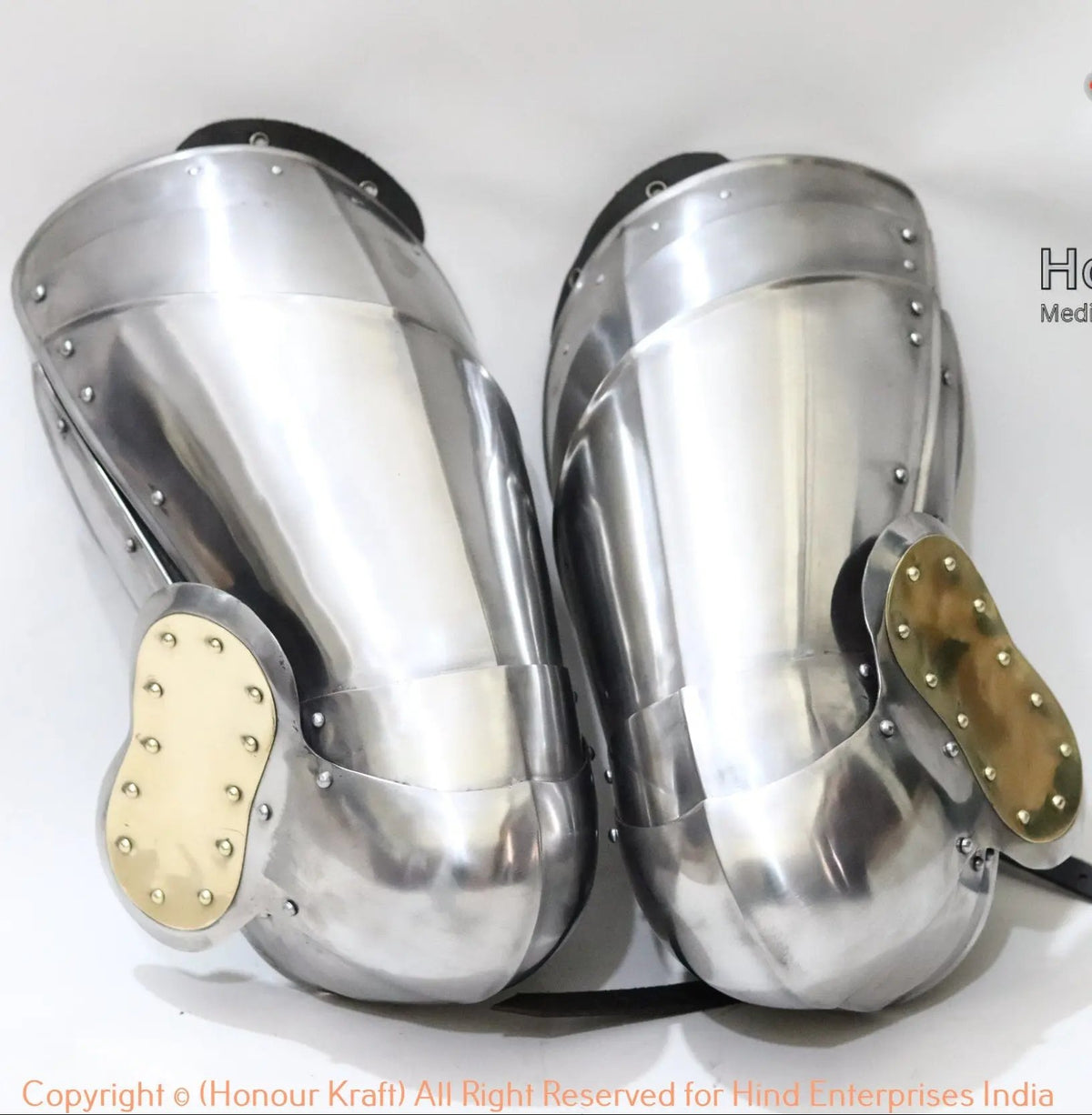 German Augsburg Thigh & Knee Armor | Buhurt HMB — Honour Kraft