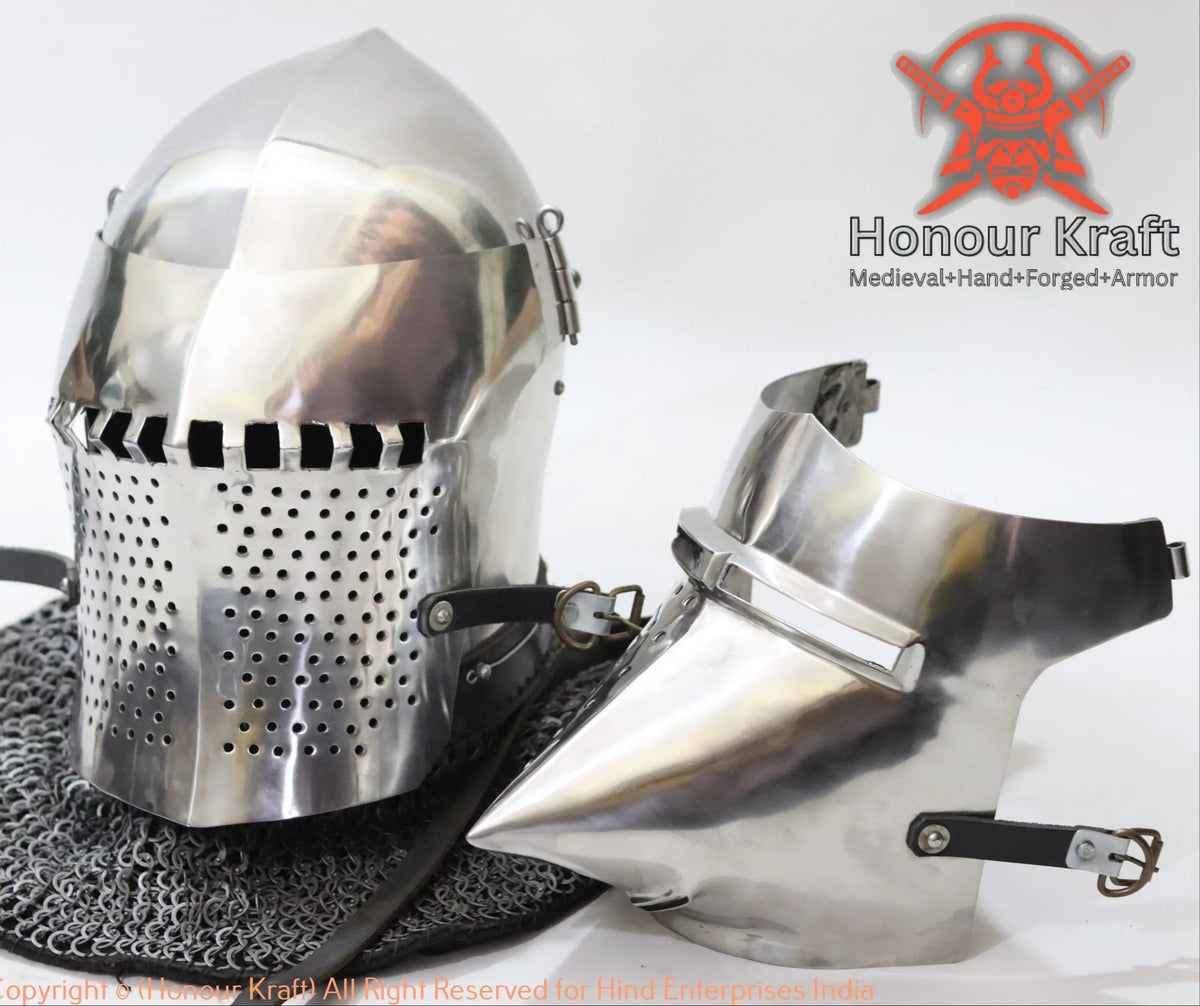 Versatile Buhurt Helmet Armor for HMB & Medieval MMA Combat with Dual ...
