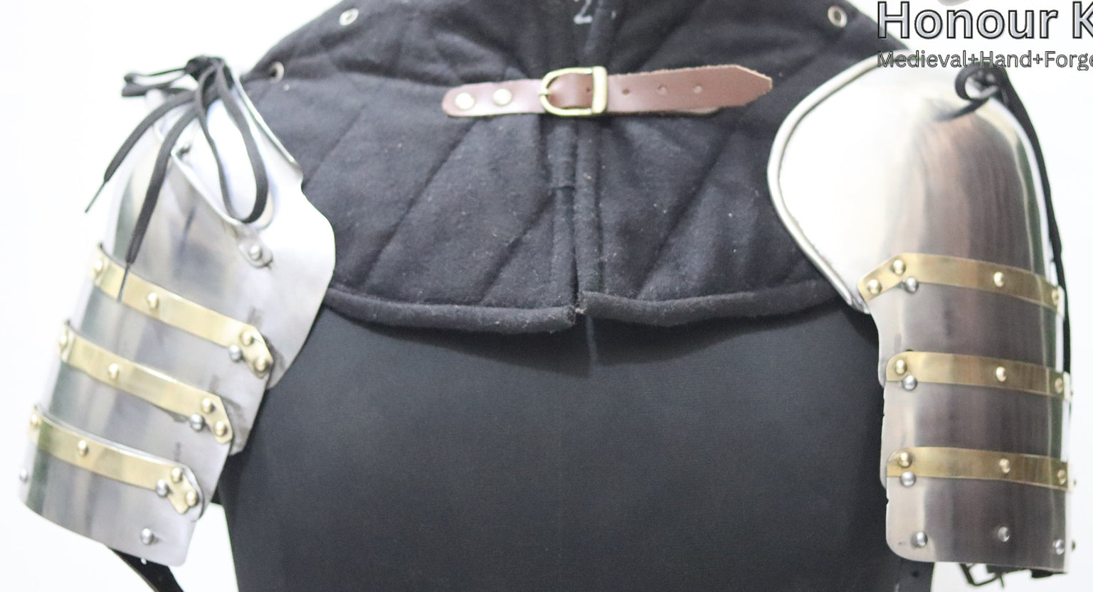 Shoulder Armor medieval pauldrons — Honour Kraft