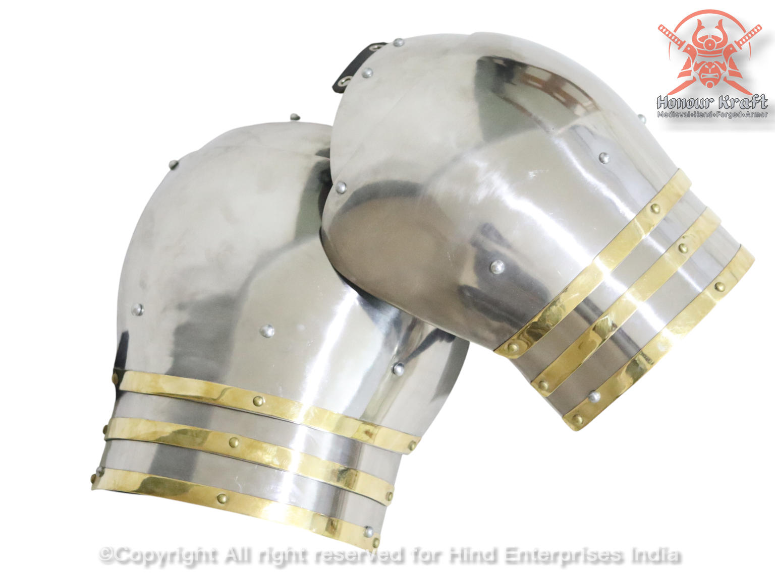 Shoulder Armor medieval pauldrons — Honour Kraft