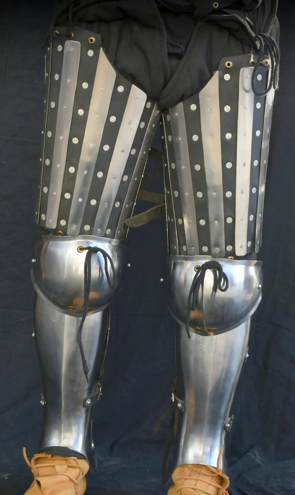Splinted Legs Armor for Buhurt | HMB SCA Steel Leg Armor — Honour Kraft