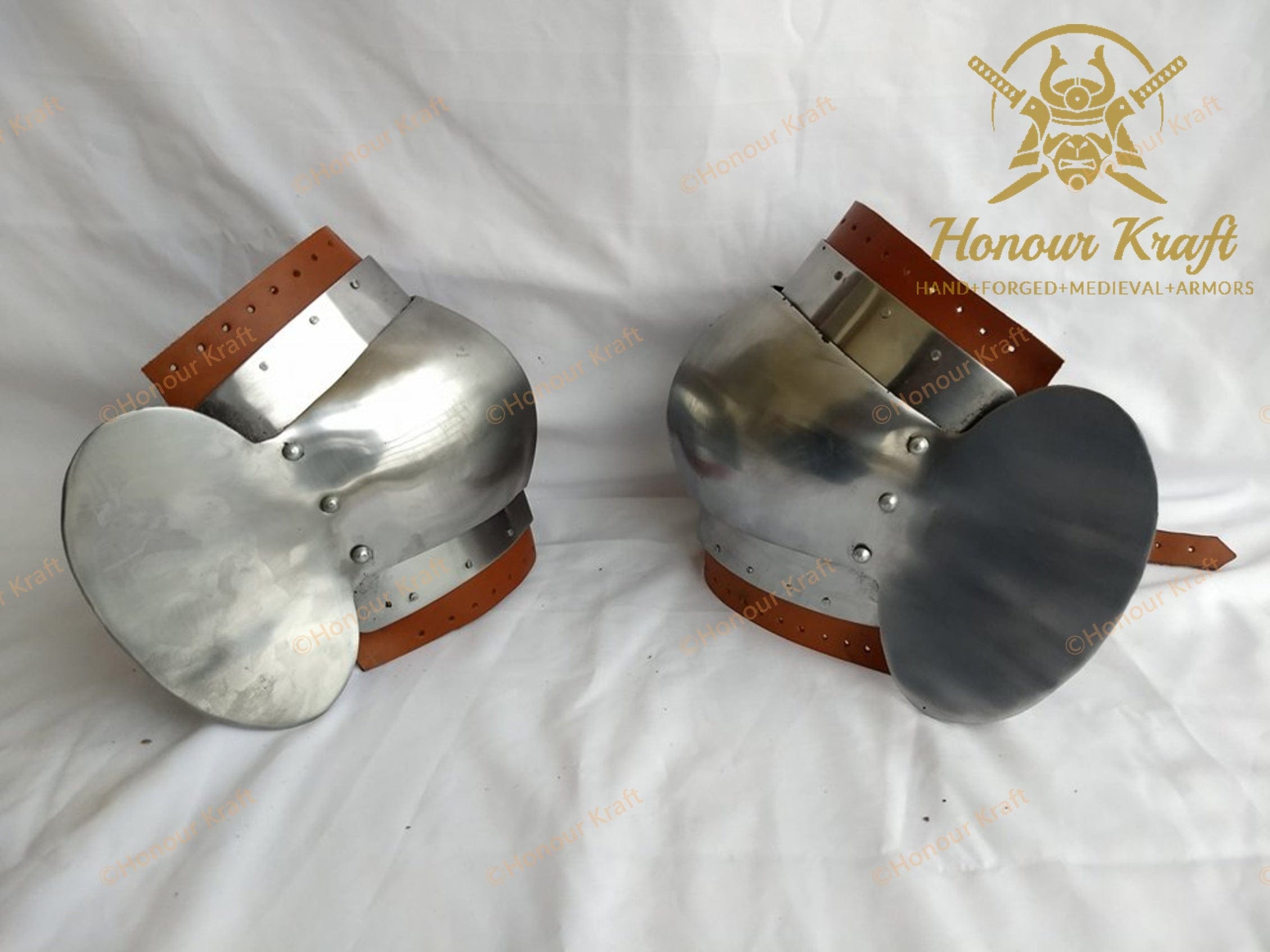 Articulated Knee Cops type 2 medieval armor knees steel knee armor cops ...