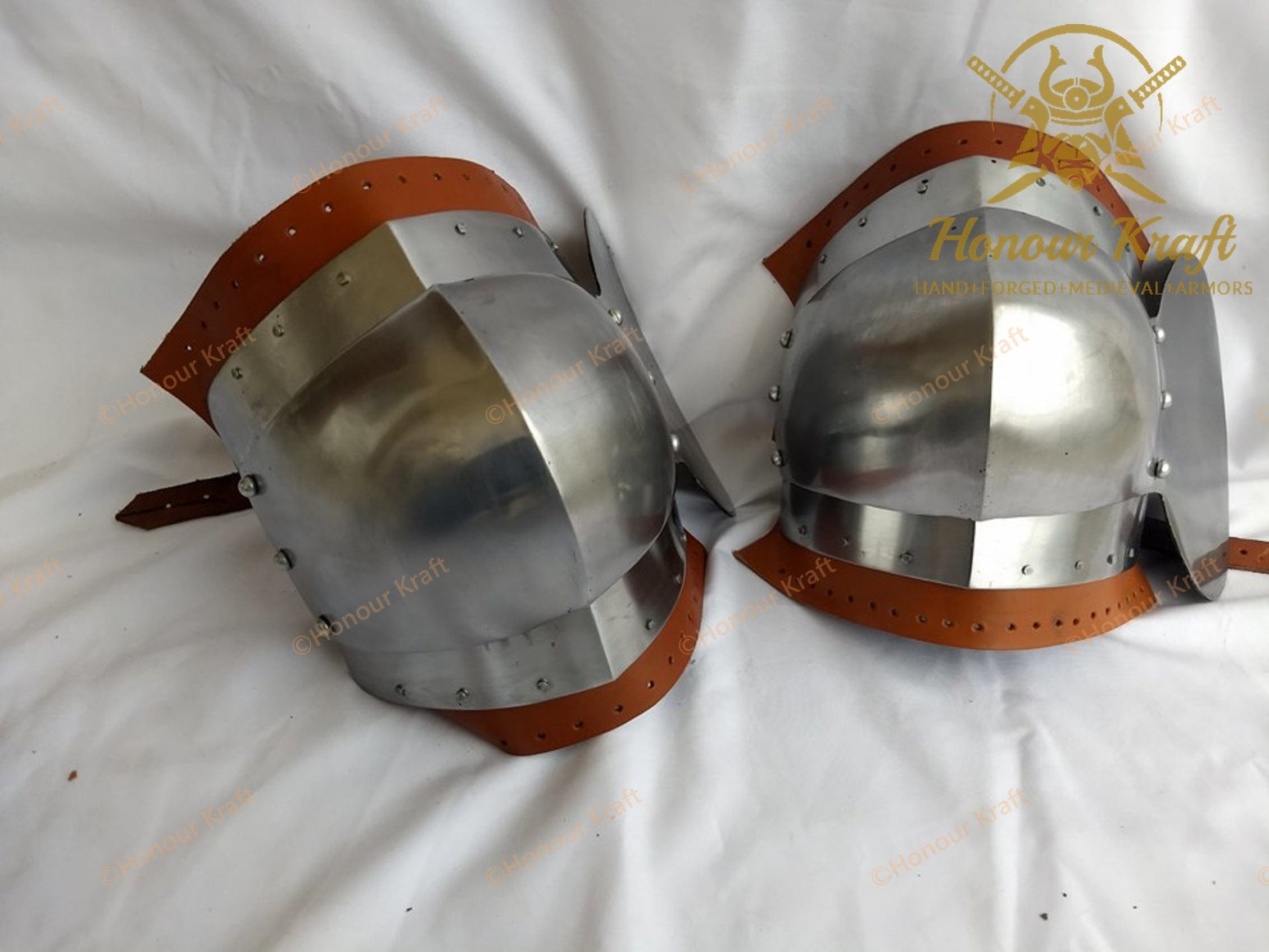 Articulated Knee Cops type 2 medieval armor knees steel knee armor cops ...