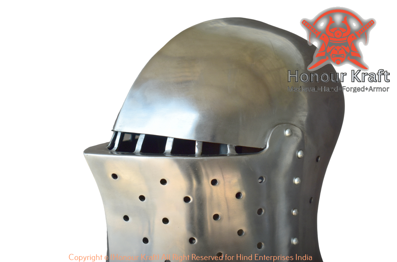 Samson Medieval Steel Buhurt Helmet | HMB SCA ACL IMCF Combat Armor ...
