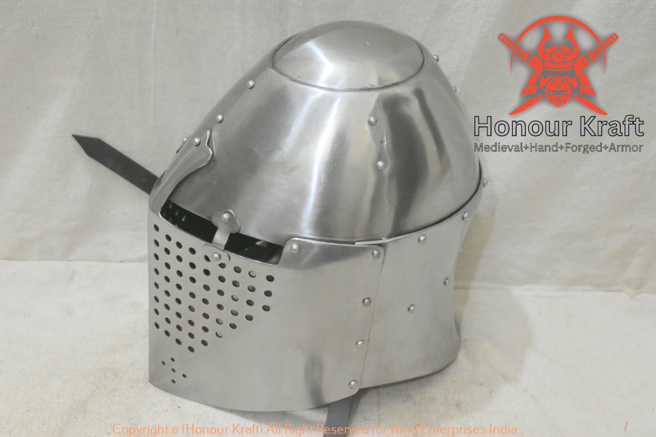 Topfhelm Helmet for Buhurt Combat T-1 — Honour Kraft
