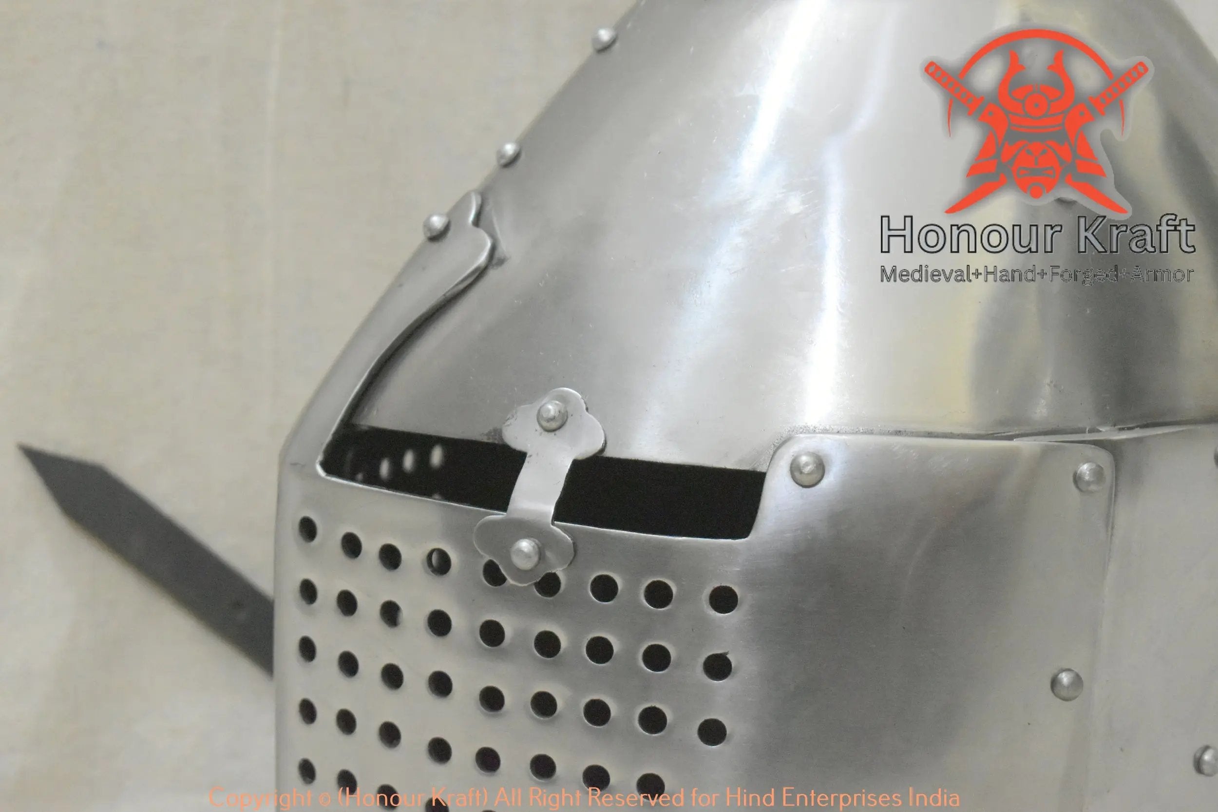 Topfhelm Helmet for Buhurt Combat T-1 — Honour Kraft