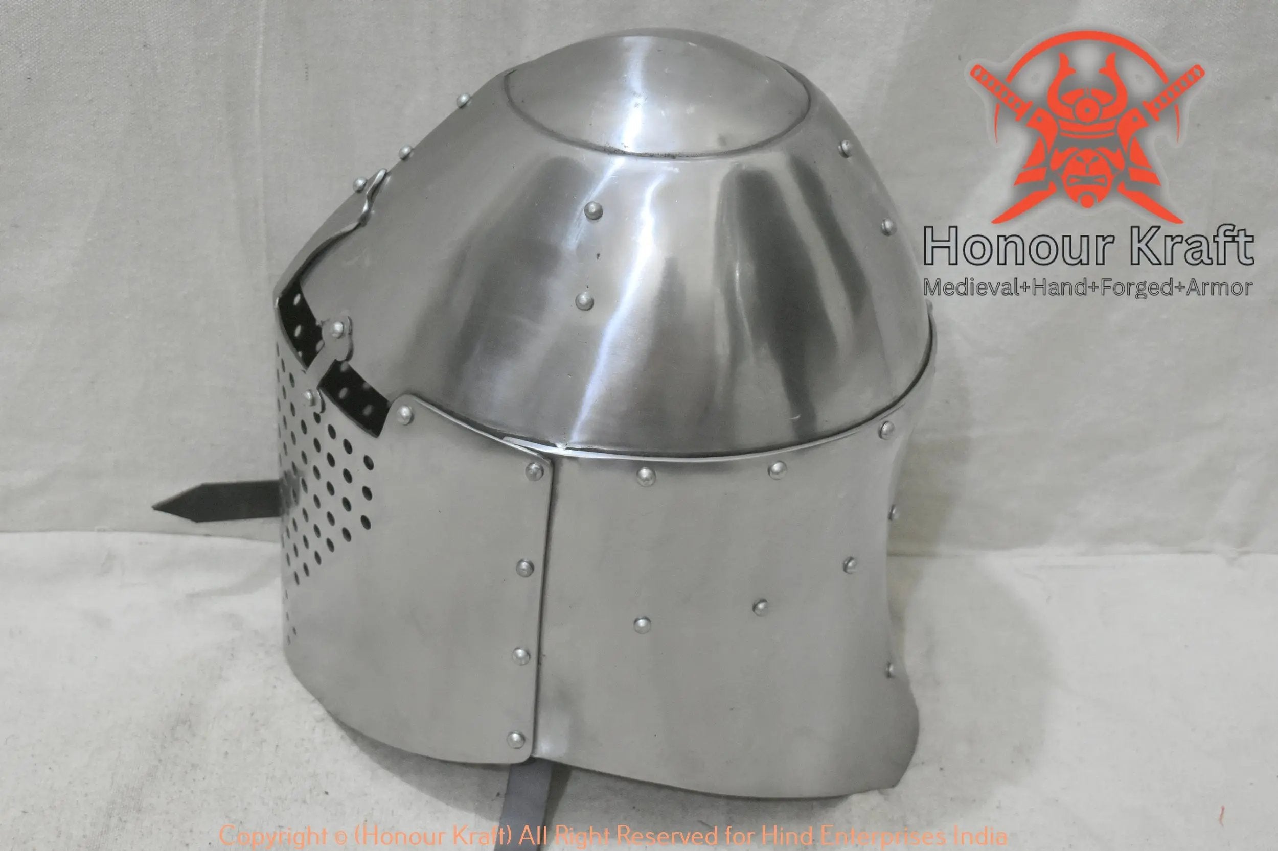 Topfhelm Helmet for Buhurt Combat T-1 — Honour Kraft