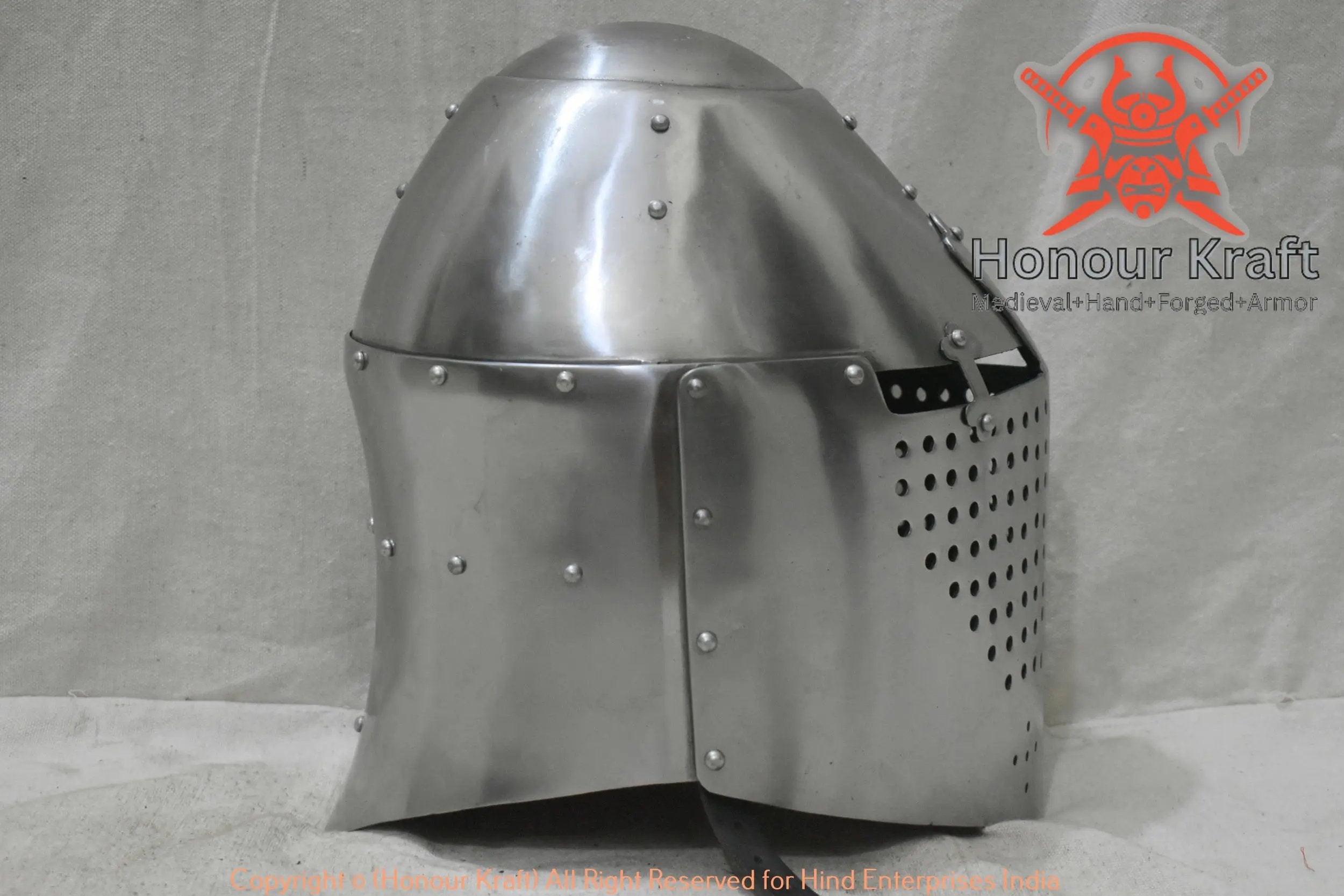Topfhelm Helmet for Buhurt Combat T-1 — Honour Kraft