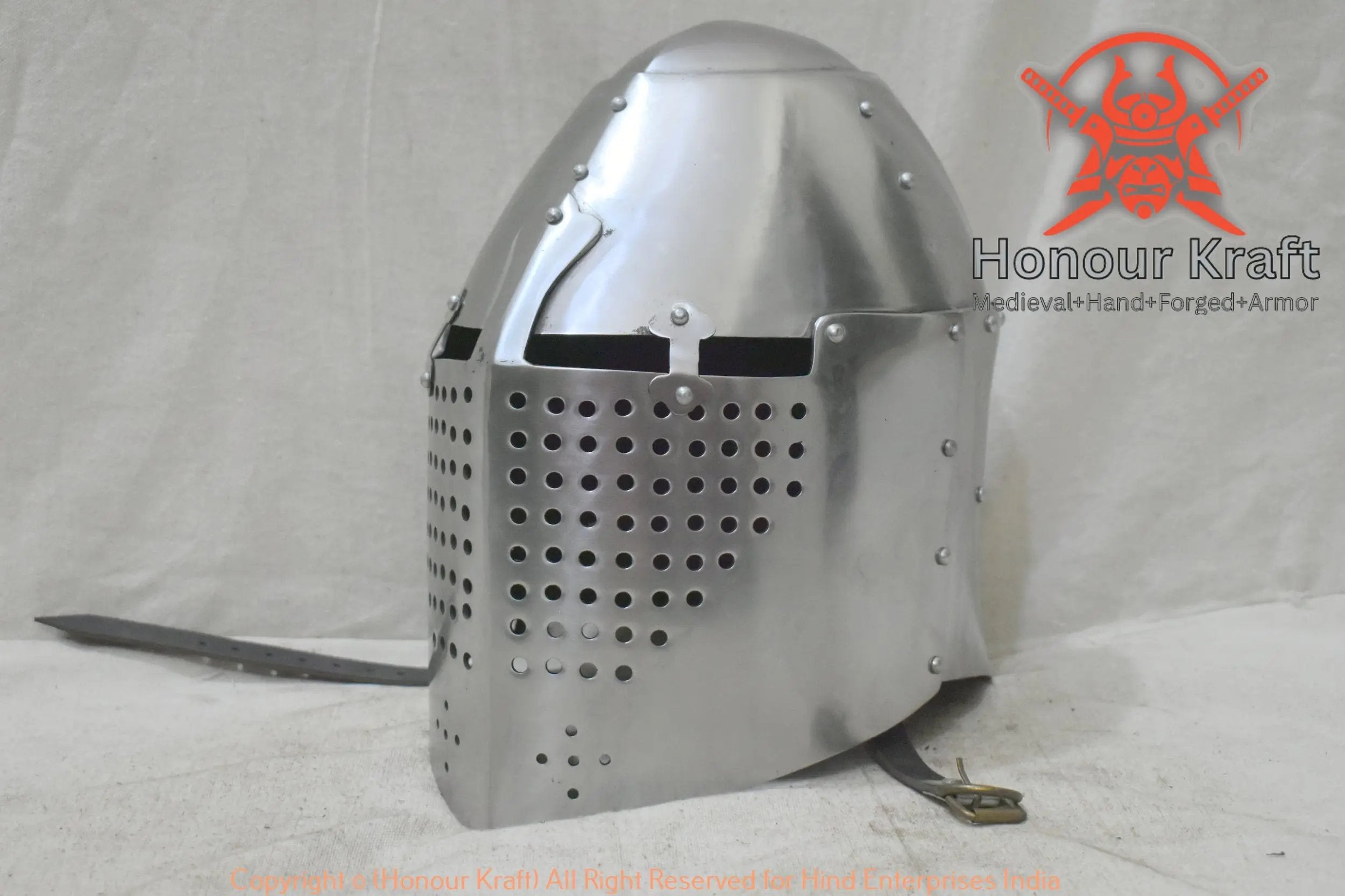 Topfhelm Helmet for Buhurt Combat T-1 — Honour Kraft