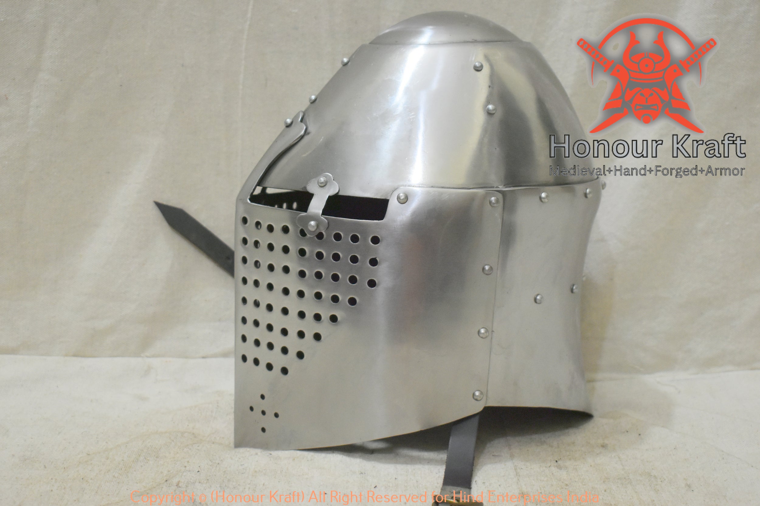 Topfhelm Helmet for Buhurt Combat T-1 — Honour Kraft