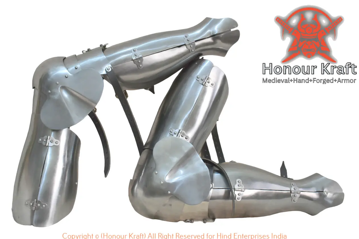 Milan Plate Legs Armor with Greaves | Buhurt Combat — Honour Kraft
