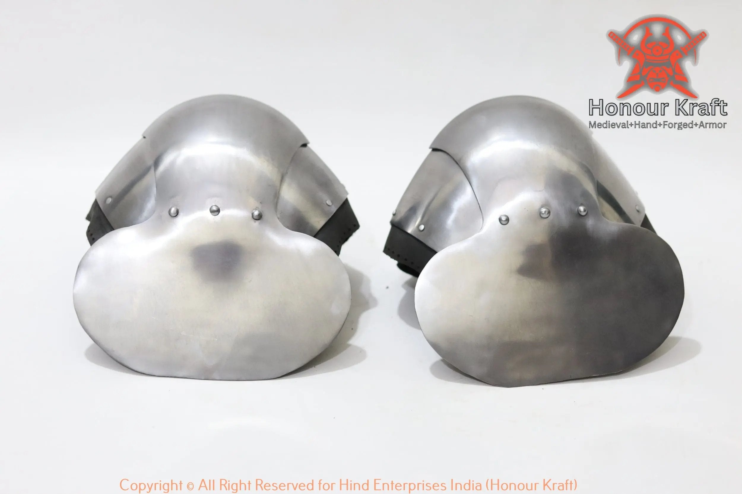 Articulated Knee Cops type 2 medieval armor knees steel knee armor cops ...