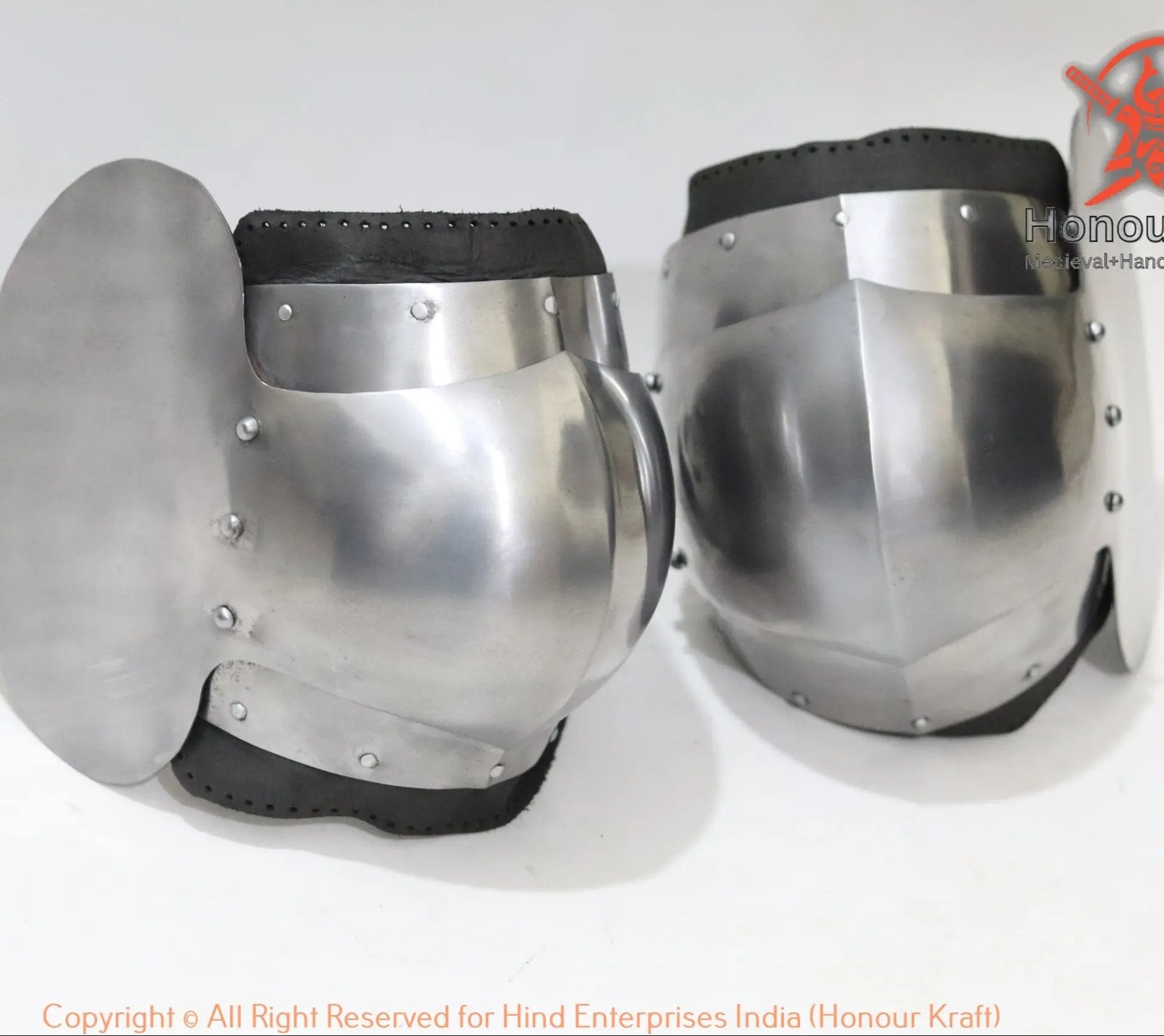 Articulated Knee Cops type 2 medieval armor knees steel knee armor cops ...