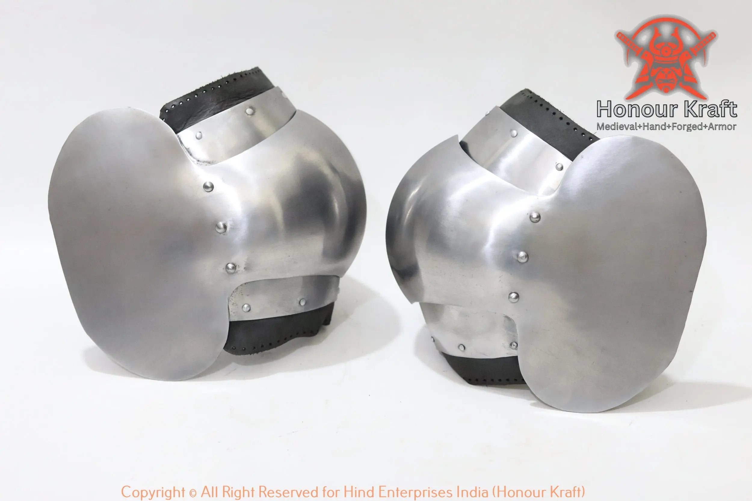 Articulated Knee Cops type 2 medieval armor knees steel knee armor cops ...