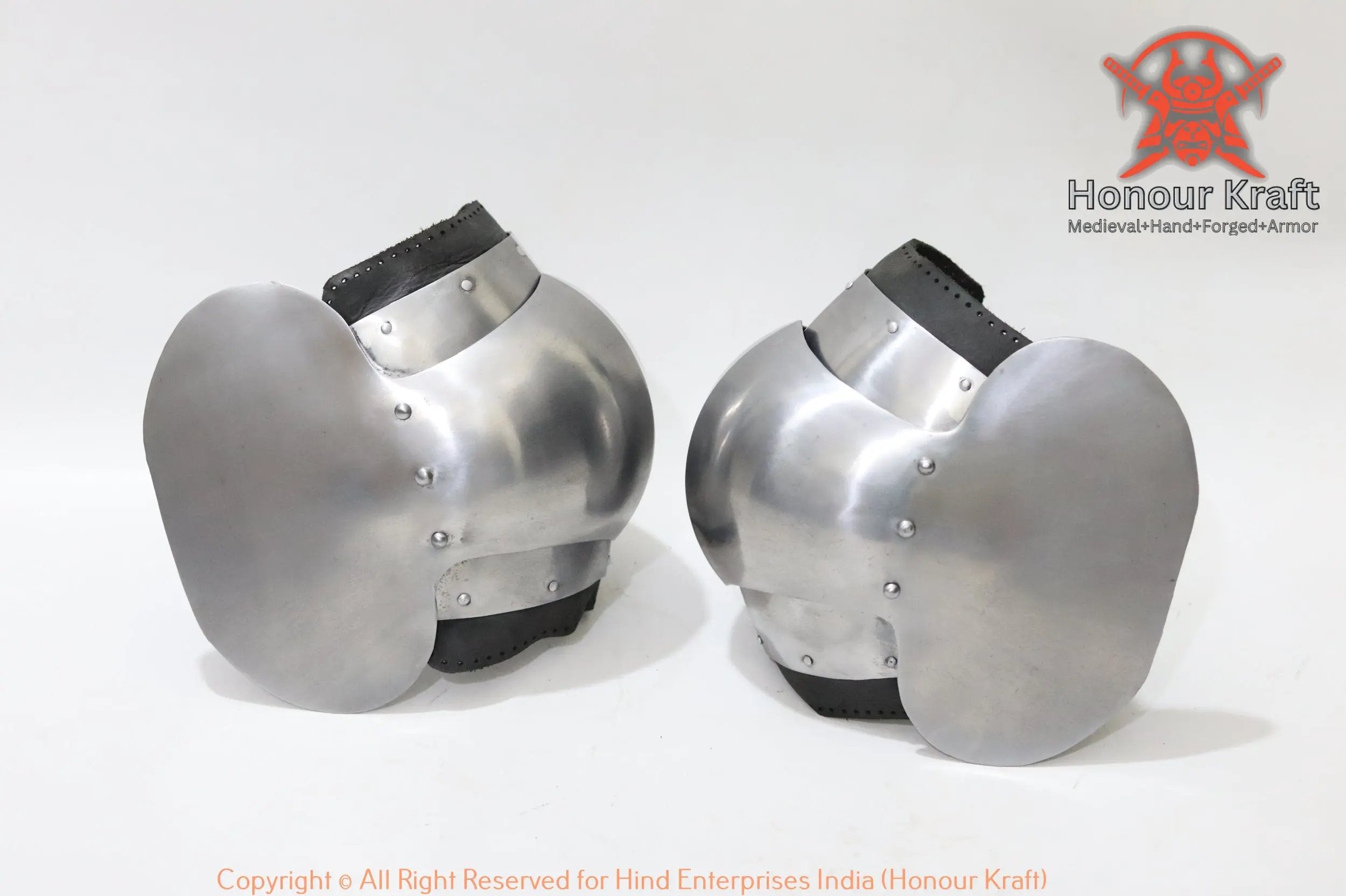 Articulated Knee Cops type 2 medieval armor knees steel knee armor cops ...