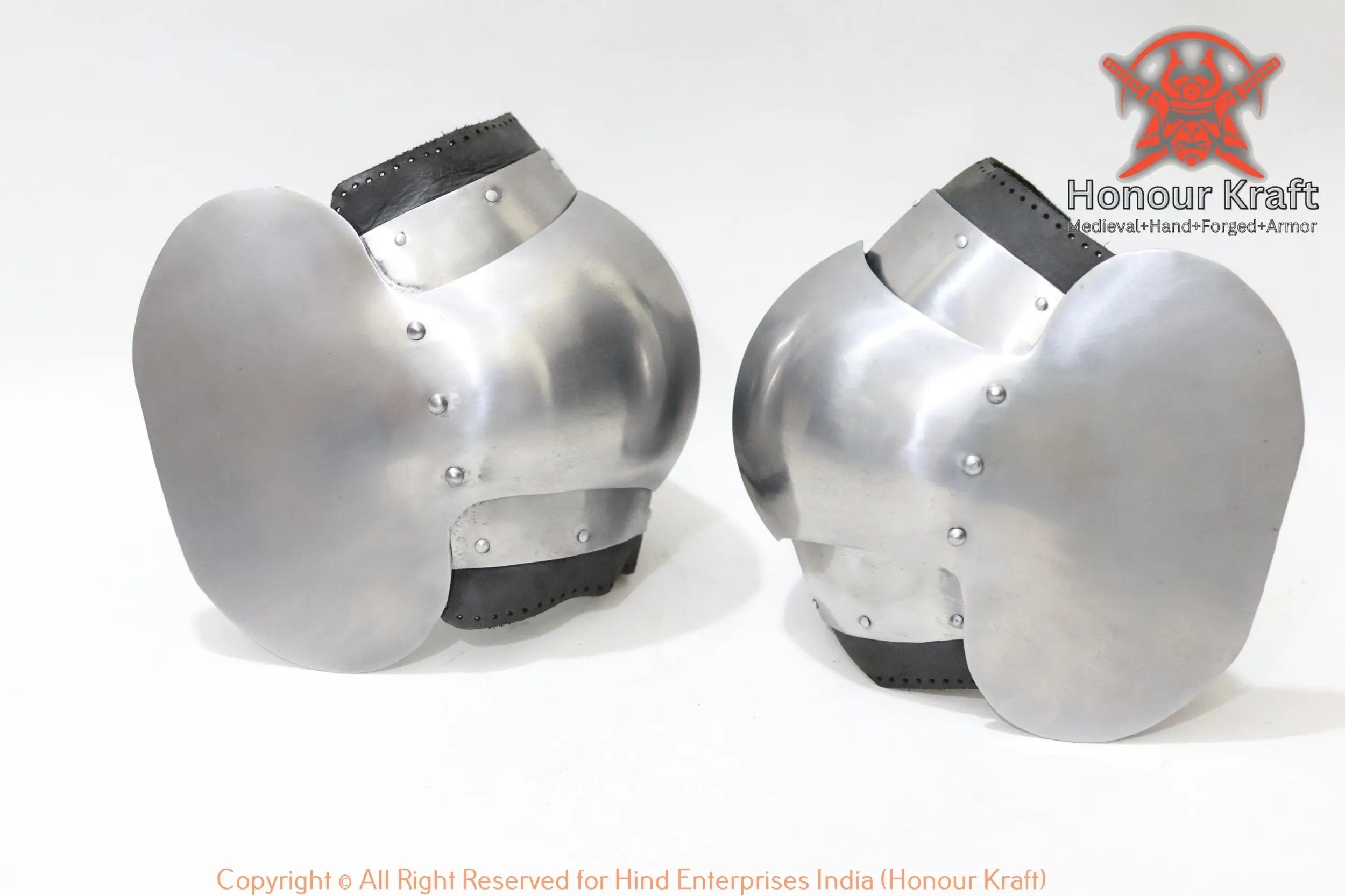 Articulated Knee Cops type 2 medieval armor knees steel knee armor cops ...